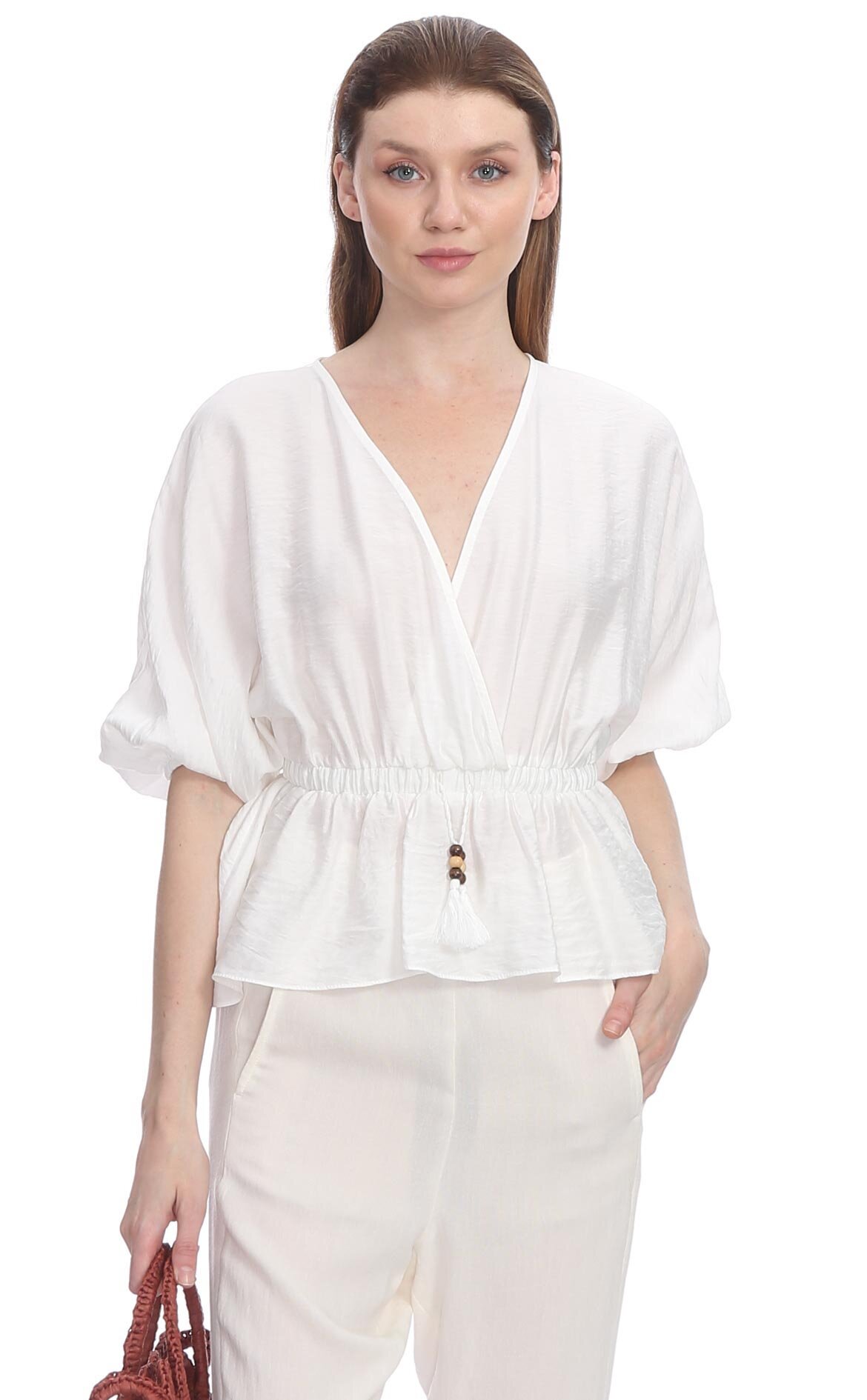 Rivus-Rivus Beyaz Bluz