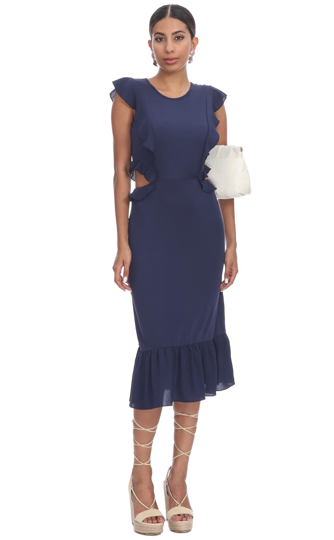 MICHAEL Michael Kors-Michael Michael Kors Lacivert Elbise