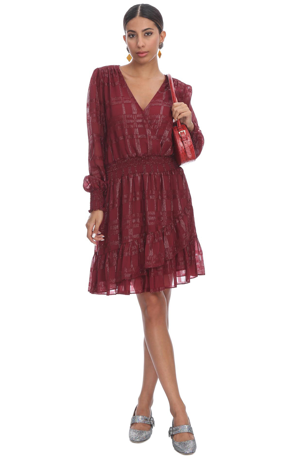 MICHAEL Michael Kors-Michael Michael Kors Bordo Elbise