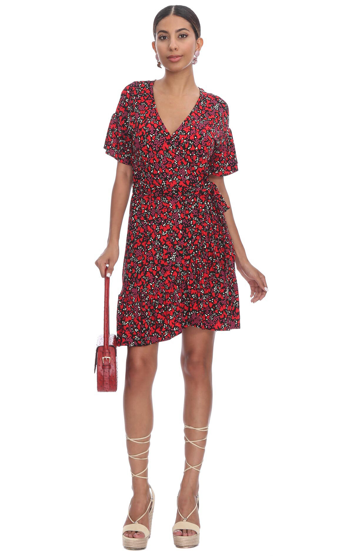 MICHAEL Michael Kors-Michael Michael Kors Kırmızı Elbise