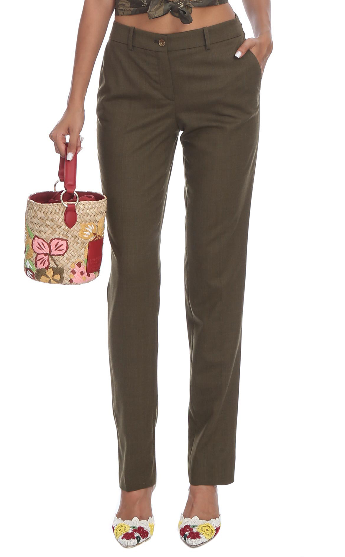 Michael Kors Collection-Michael Kors Collection Yeşil Pantolon Michael Kors Collection-Michael Kors Collection Yeşil Pantolon