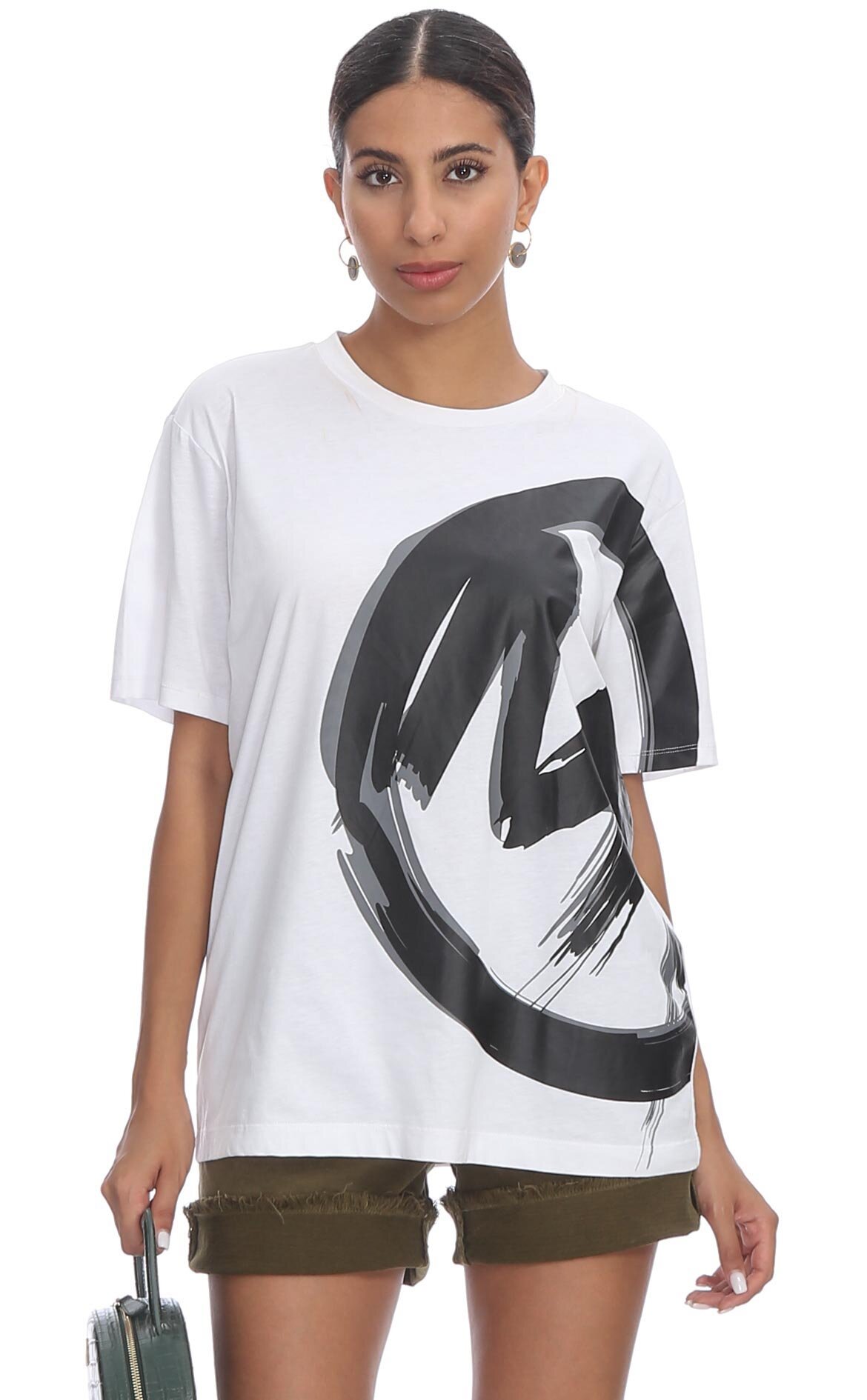 MICHAEL Michael Kors-Michael Michael Kors Beyaz T-Shirt