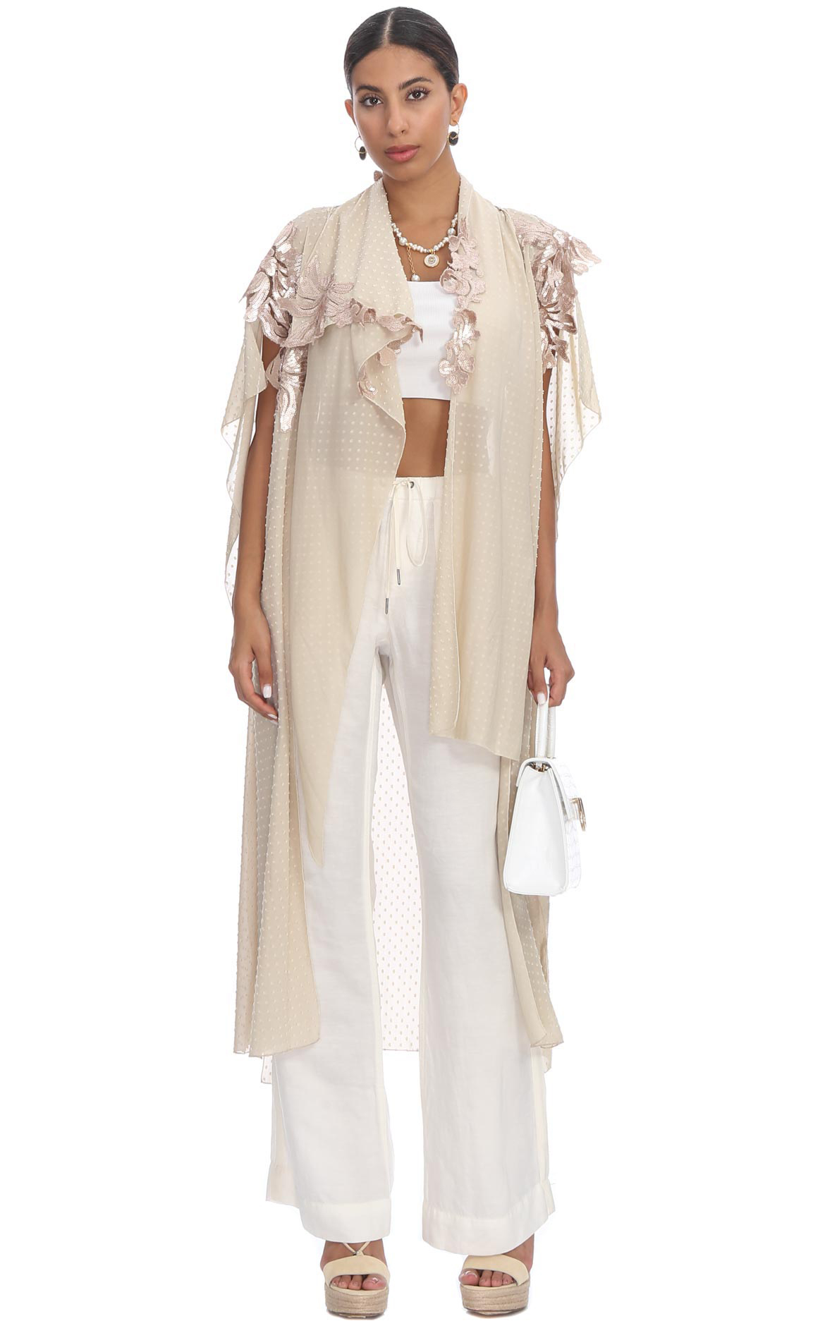 Çiğdem Akın-Çiğdem Akın Bej Kimono Çiğdem Akın-Çiğdem Akın Bej Kimono