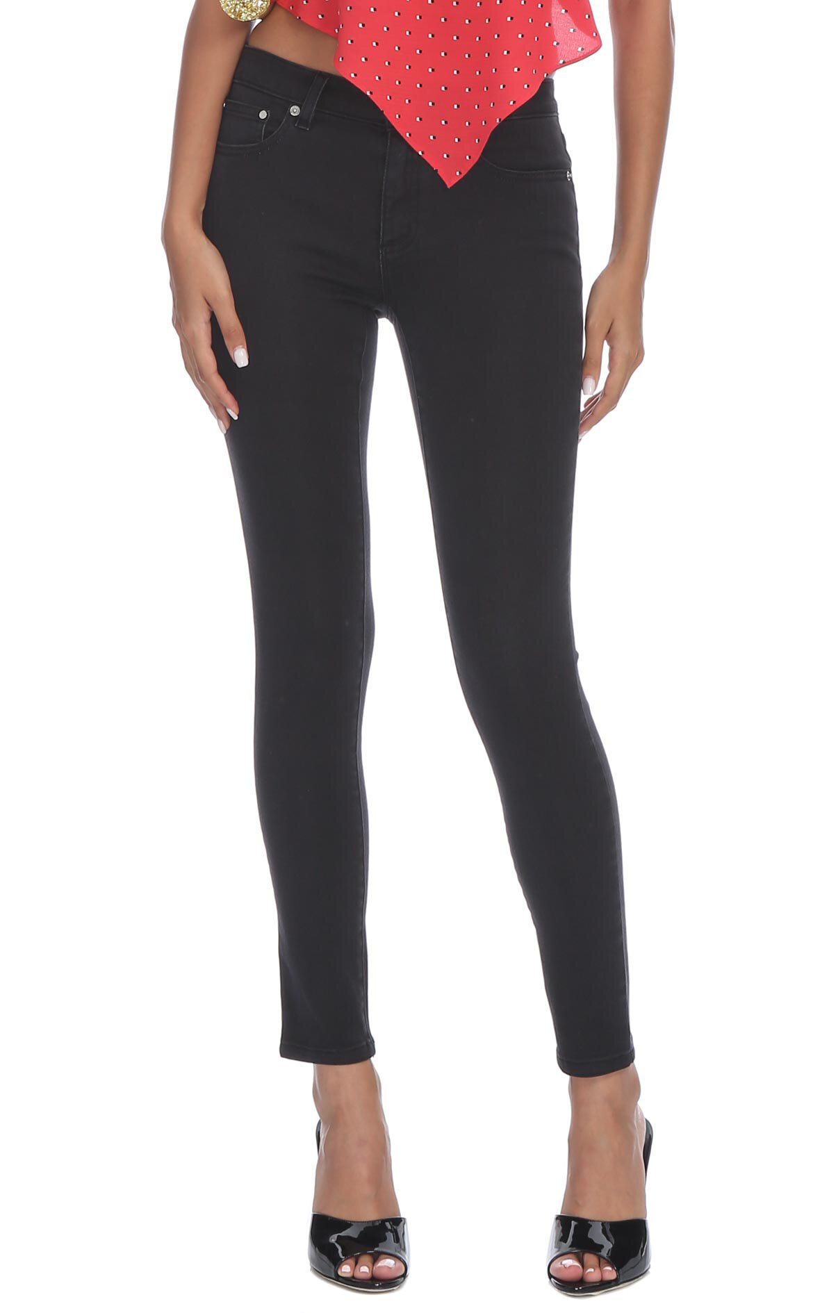 MICHAEL Michael Kors-Michael Michael Kors Siyah Denim Pantolon