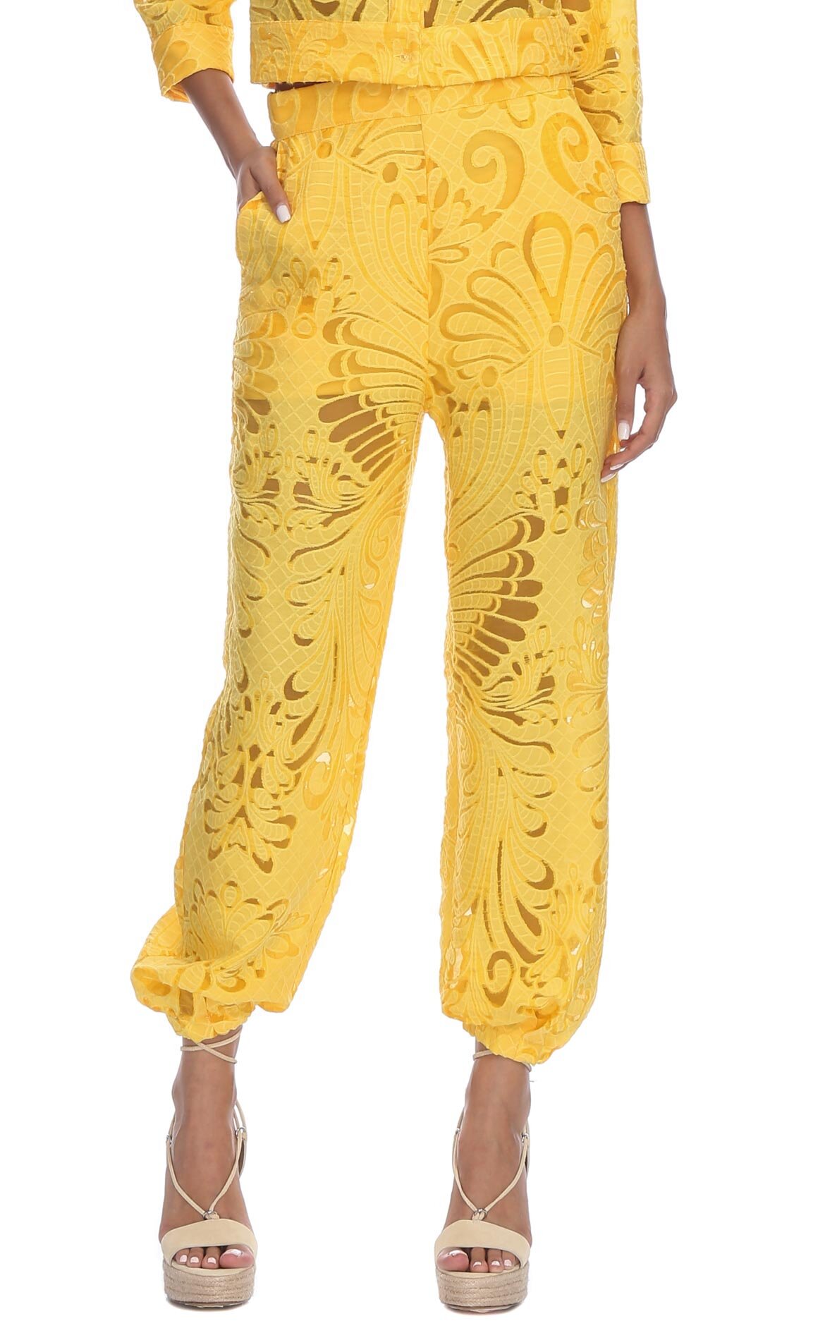 Atolye No6-Atölye No6 Sarı Pantolon