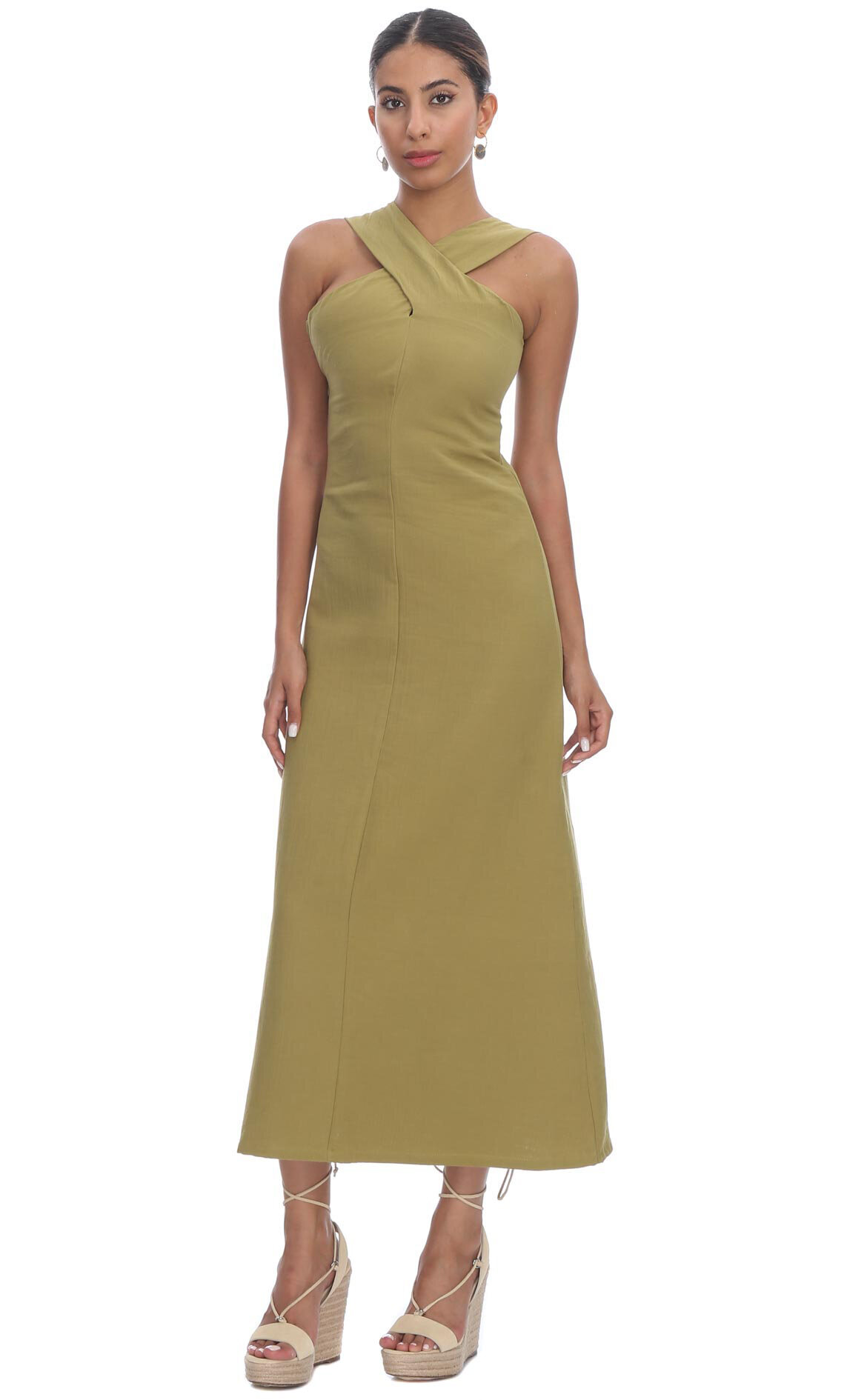 Nikky Mc Bridget-Nikky Mc Bridget Yeşil Elbise