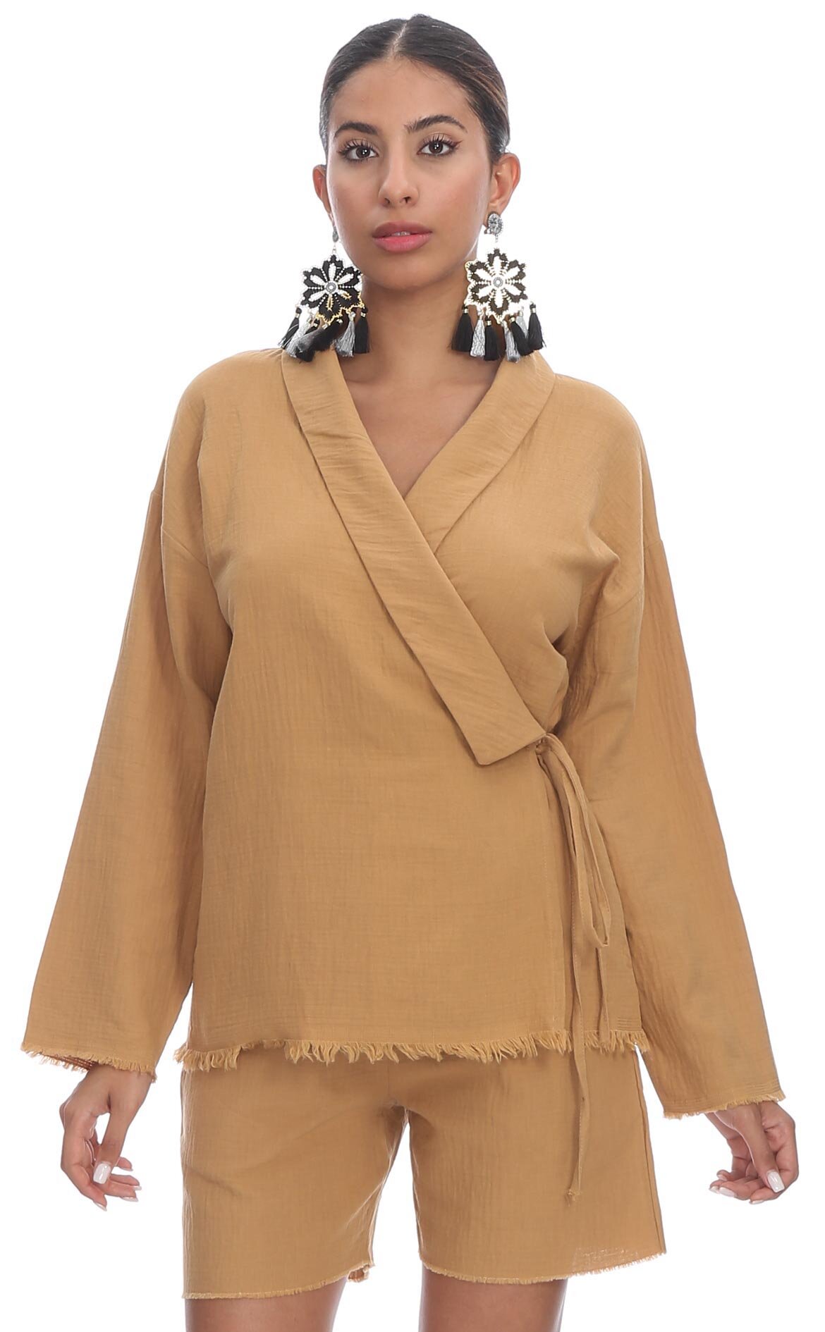 Nikky Mc Bridget-Nikky Mc Bridget Camel Gömlek