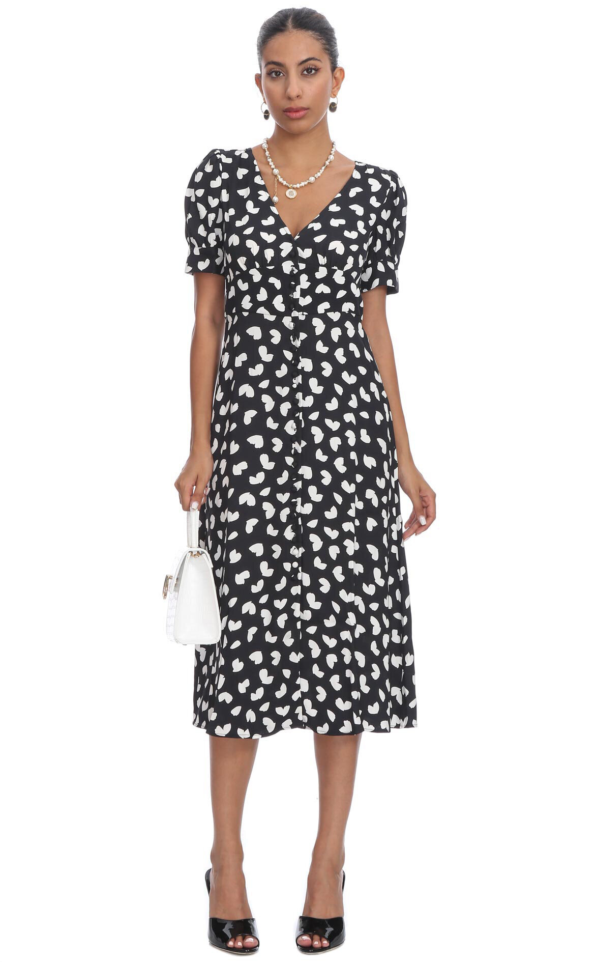 MICHAEL Michael Kors-Michael Michael Kors Siyah Elbise