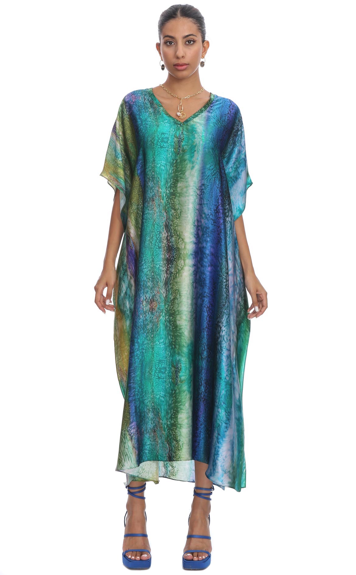 İpek Akarca-İpek Akarca Yeşil Kaftan İpek Akarca-İpek Akarca Yeşil Kaftan
