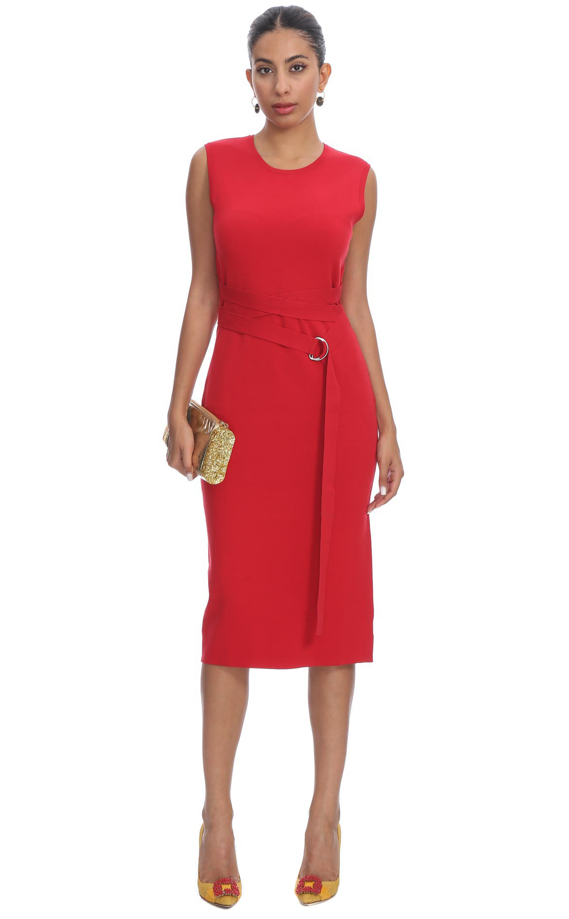 Michael Kors Collection-Michael Kors Collection Kırmızı Elbise Michael Kors Collection-Michael Kors Collection Kırmızı Elbise