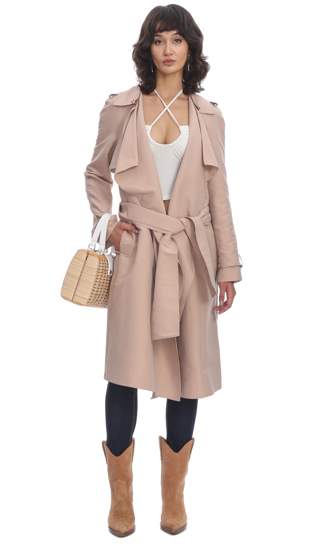 Lanvin-Lanvin Nude Trençkot