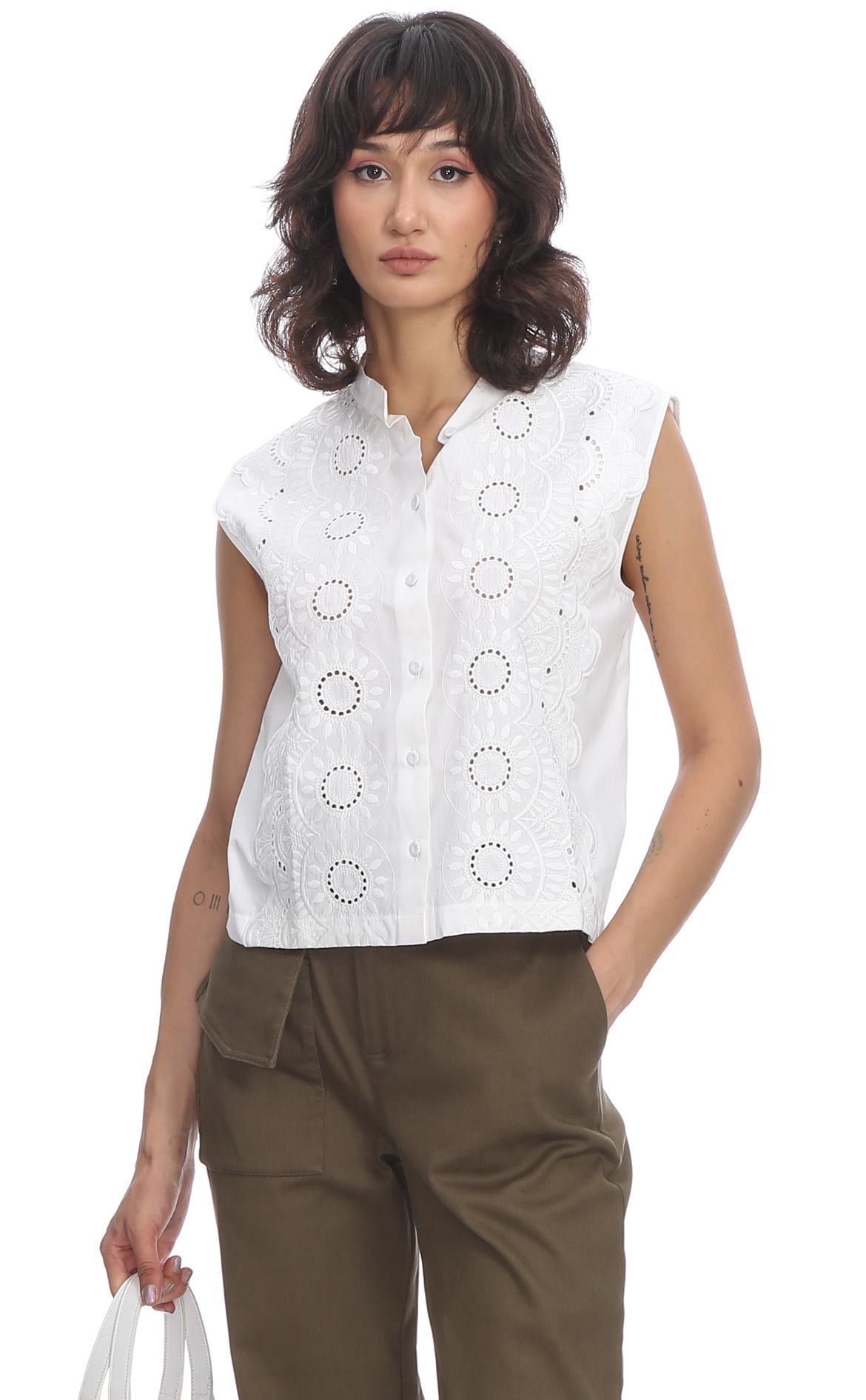 Alberta Ferretti -Alberta Ferretti  Beyaz Gömlek