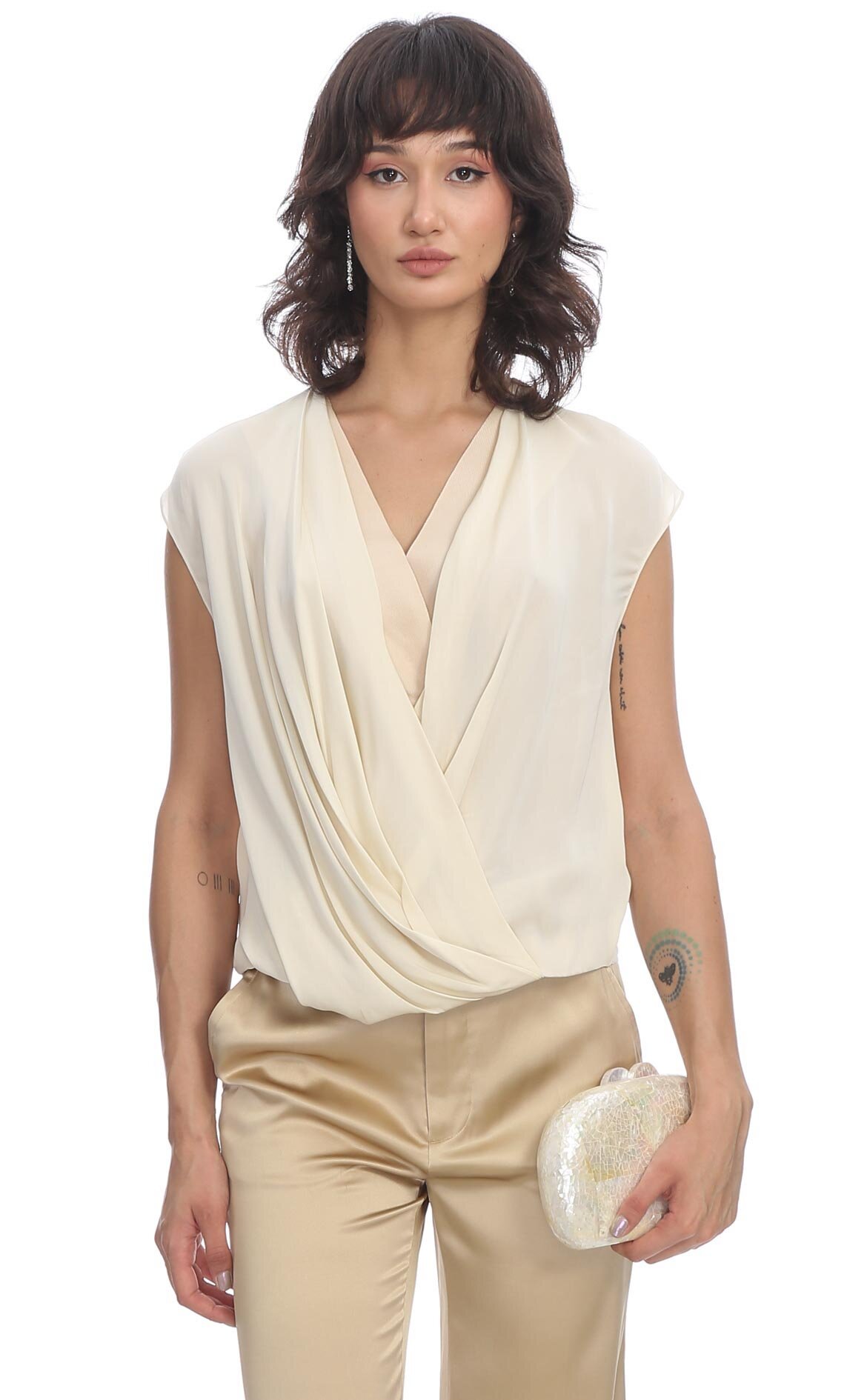 Lanvin-Lanvin Ekru Bluz Lanvin-Lanvin Ekru Bluz