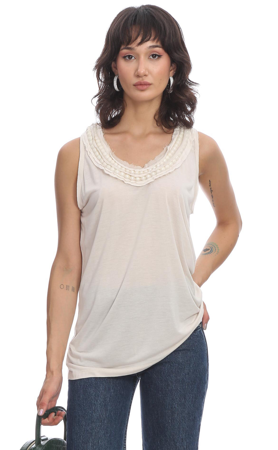 Lanvin-Lanvin Ekru Bluz Lanvin-Lanvin Ekru Bluz