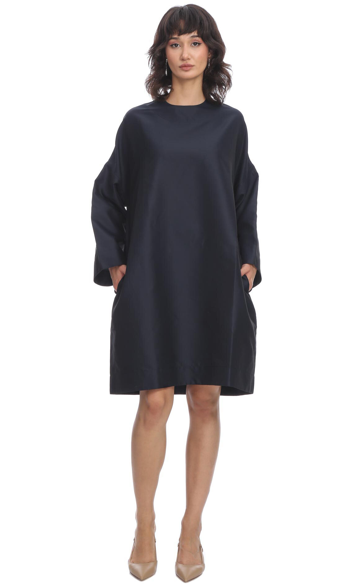 Lanvin-Lanvin Lacivert Elbise