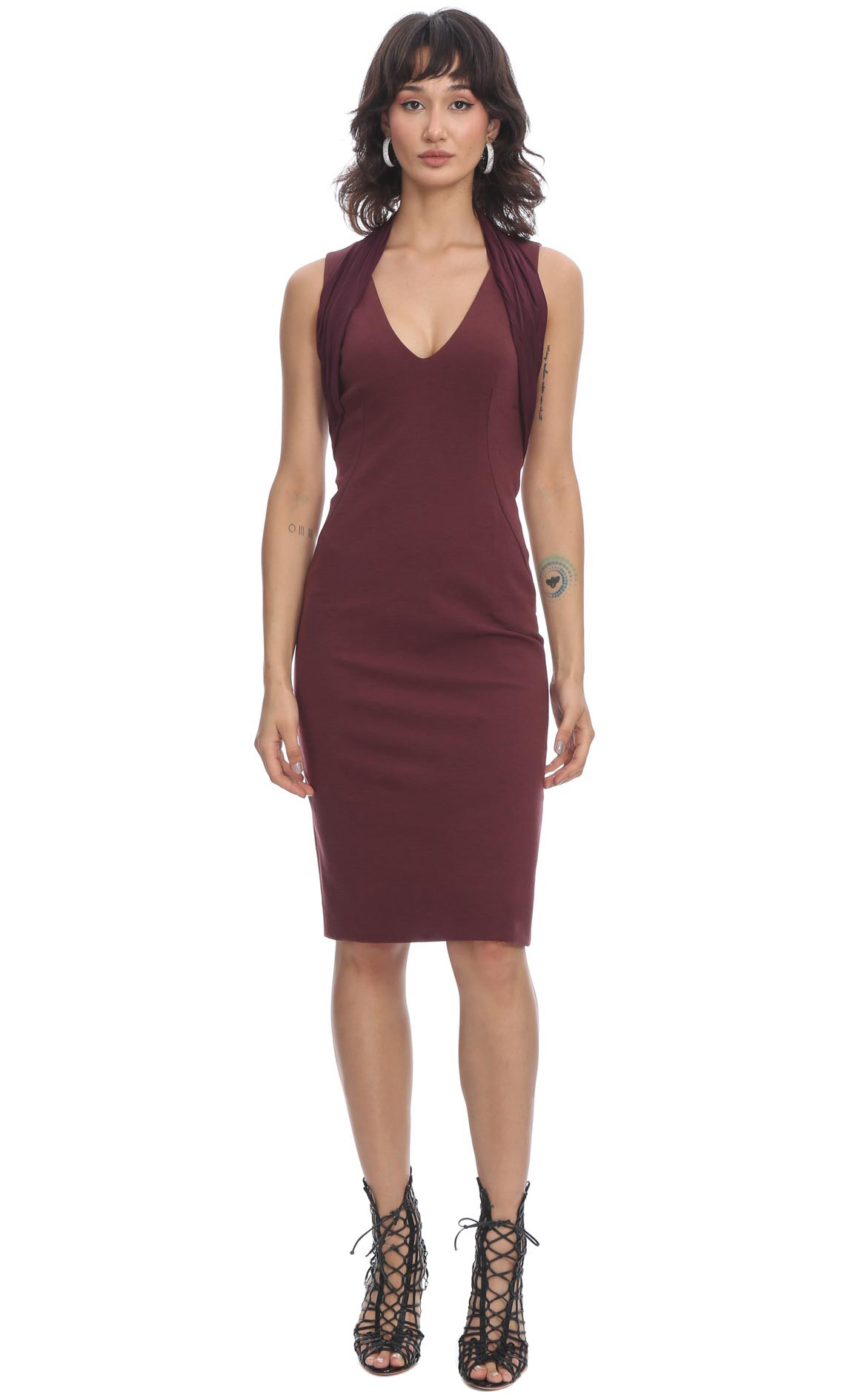 Alexander McQueen-Alexander Mcqeen Bordo elbise Alexander McQueen-Alexander Mcqeen Bordo elbise