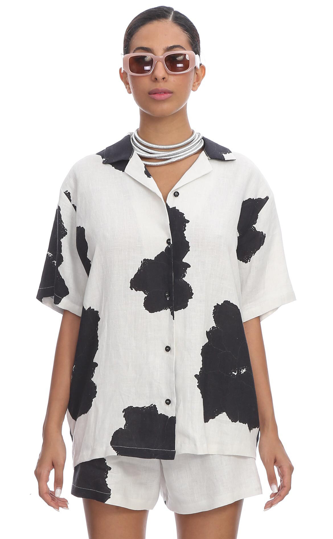 What İf-What İf Siyah/Beyaz Bluz