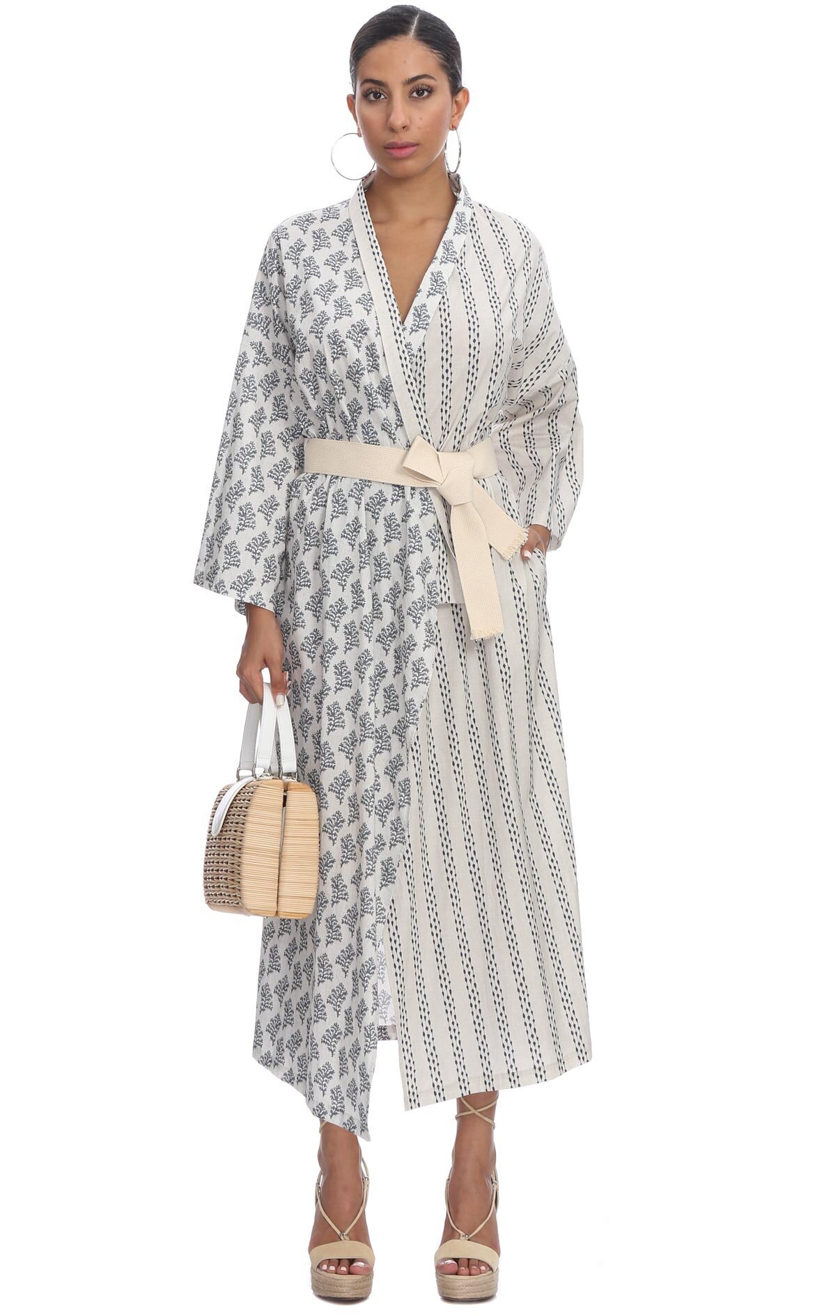 What İf-What İf Bej Kimono