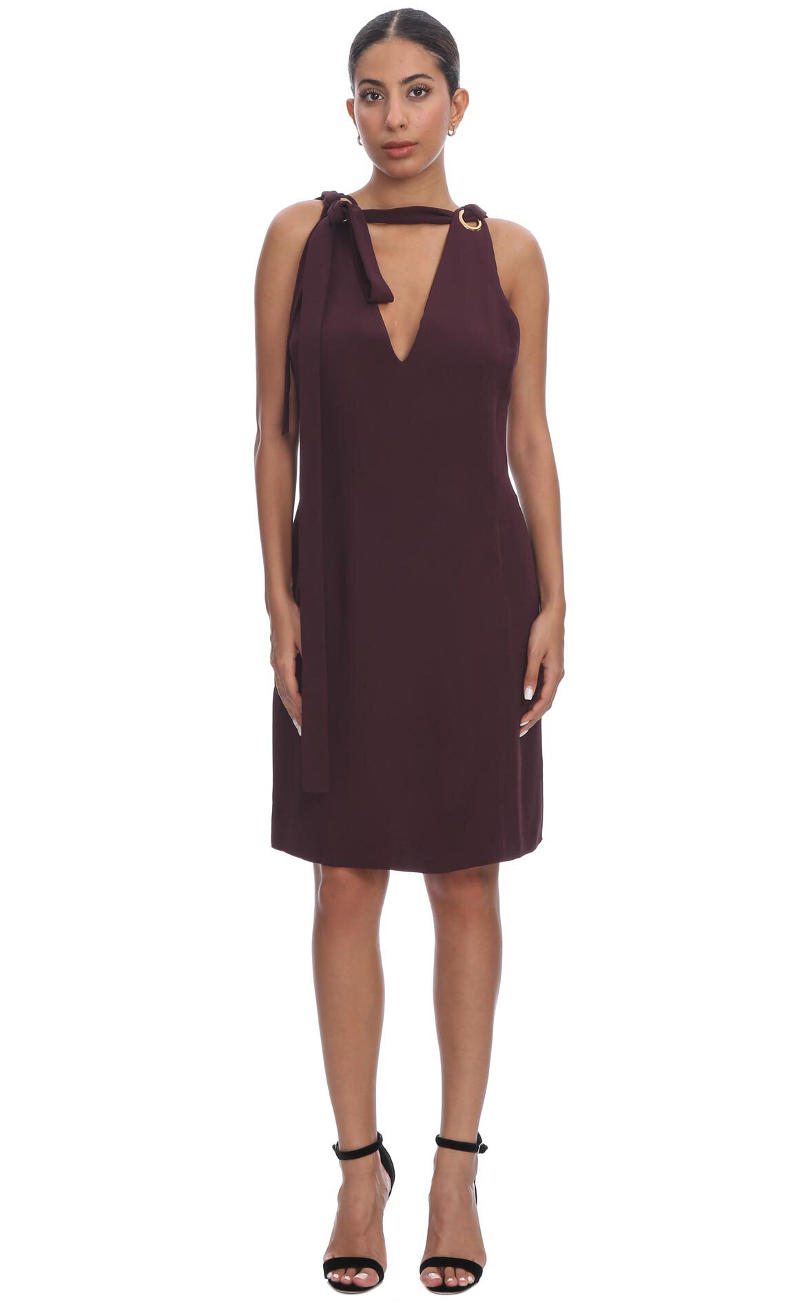 Lanvin-Lanvin Bordo Elbise