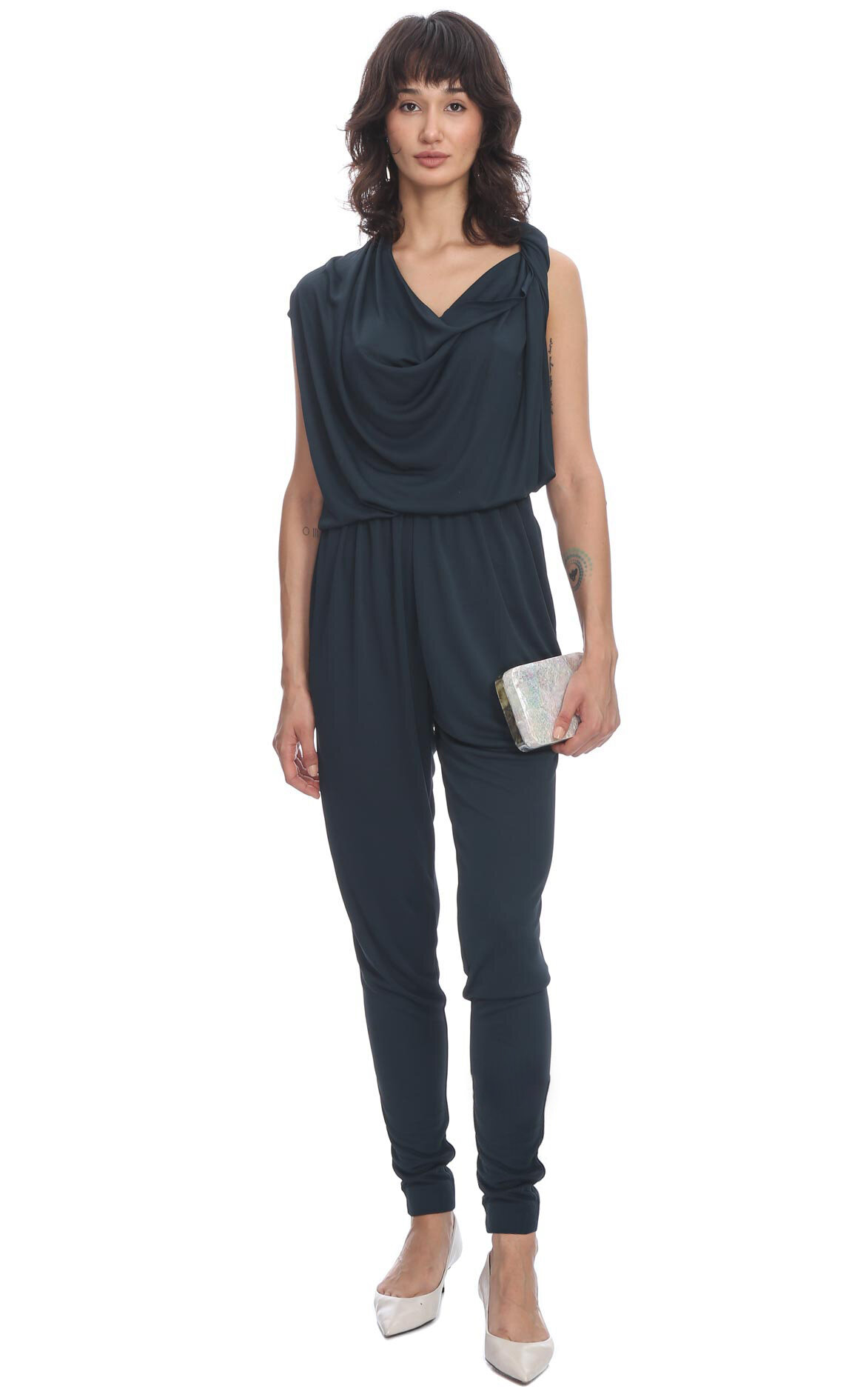 Lanvin-Lanvin Lacivert Elbise