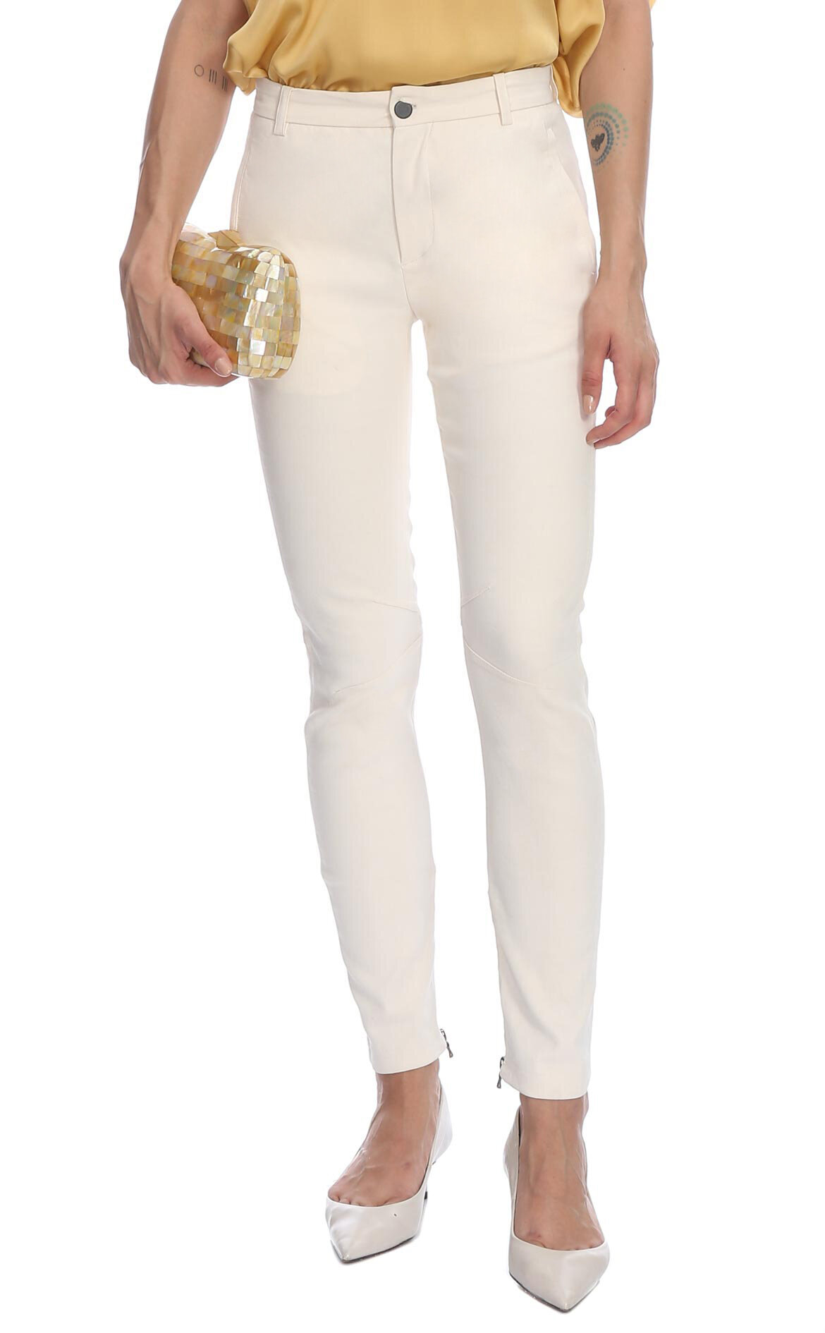 Lanvin-Lanvin Ekru Pantolon Lanvin-Lanvin Ekru Pantolon