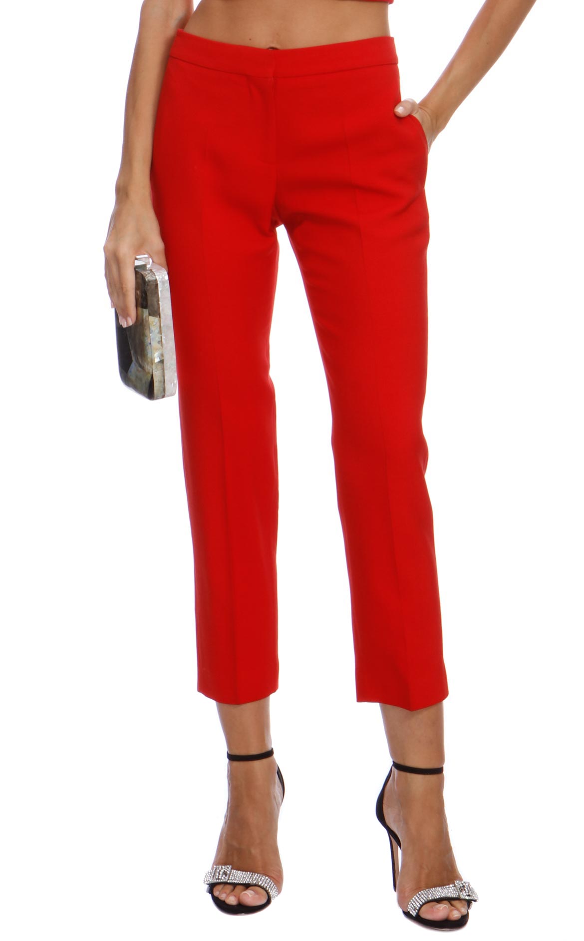 Alexander McQueen-Alexander McQueen Kırmızı Pantolon Alexander McQueen-Alexander McQueen Kırmızı Pantolon