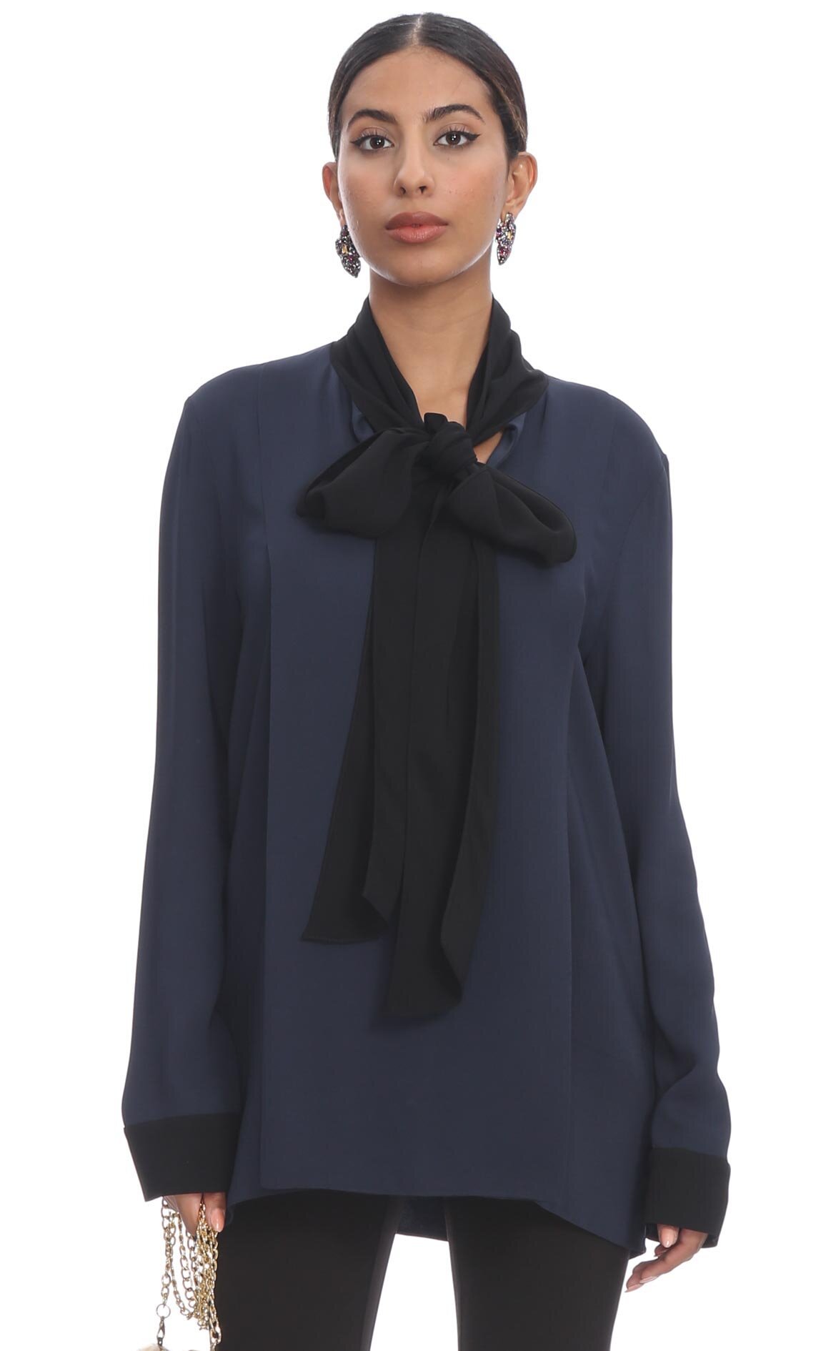 Lanvin-Lanvin Lacivert Bluz