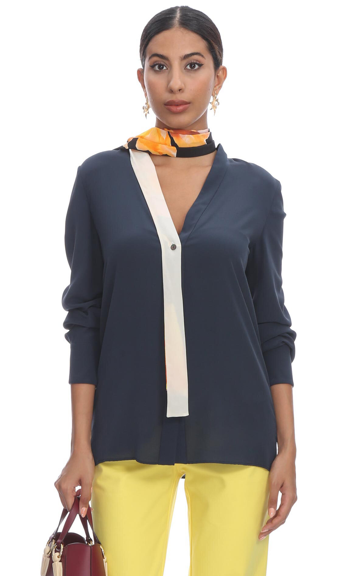 Lanvin-Lanvin Lacivert Bluz