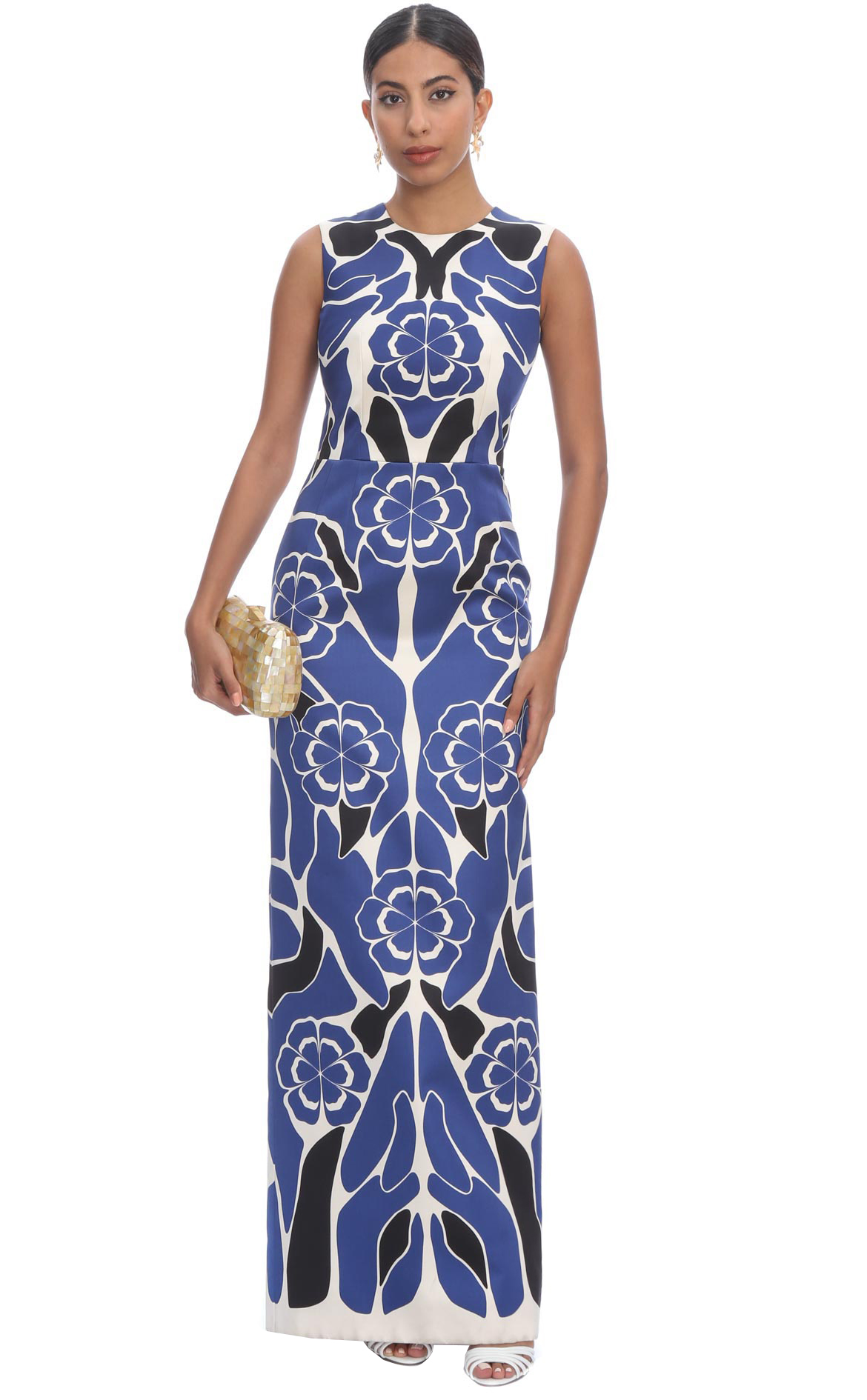 Alexander McQueen-Alexander McQueen Mavi Gece Elbisesi Alexander McQueen-Alexander McQueen Mavi Gece Elbisesi