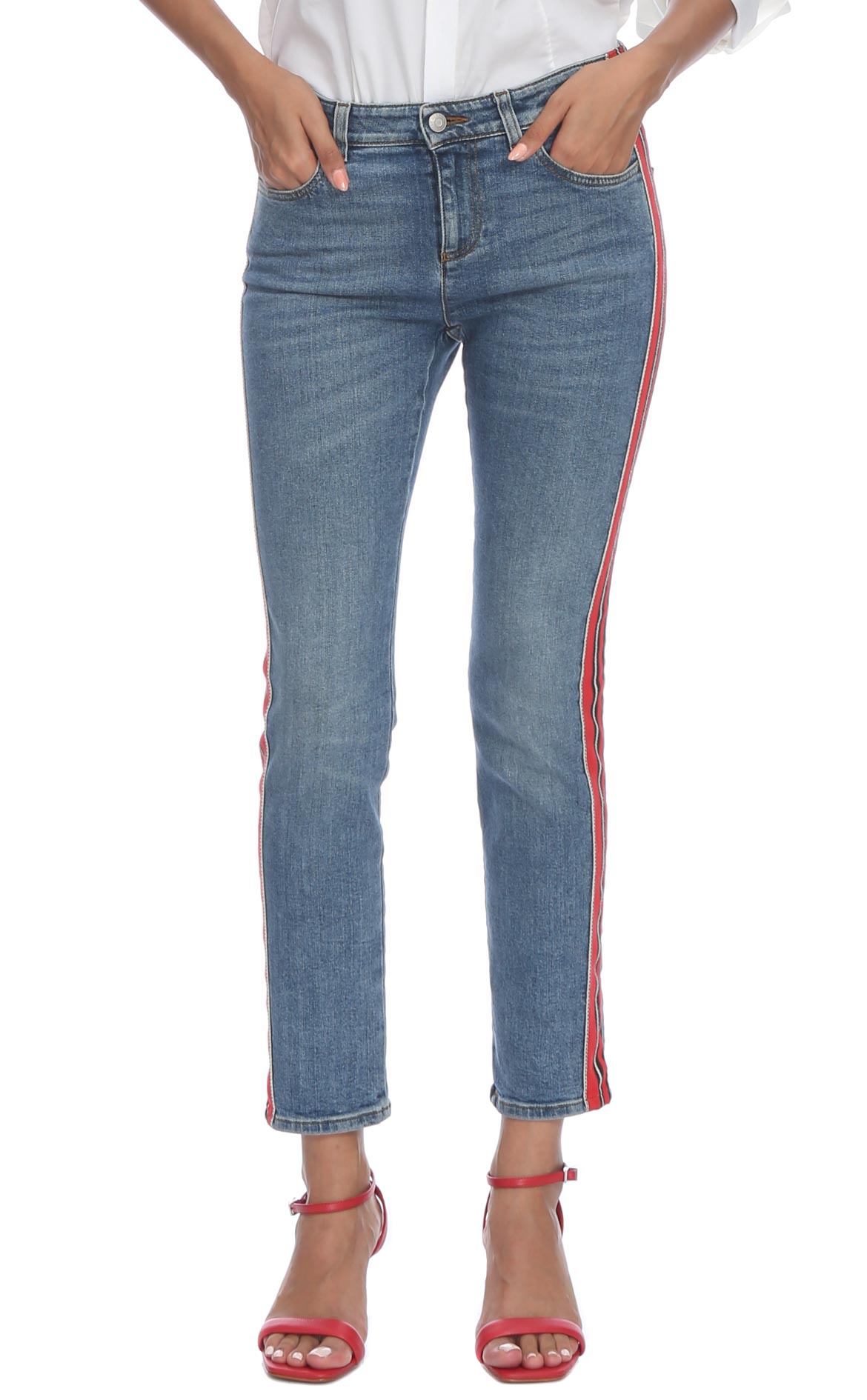 Alexander McQueen-Alexander McQueen Denim Jean Pantolon Alexander McQueen-Alexander McQueen Denim Jean Pantolon