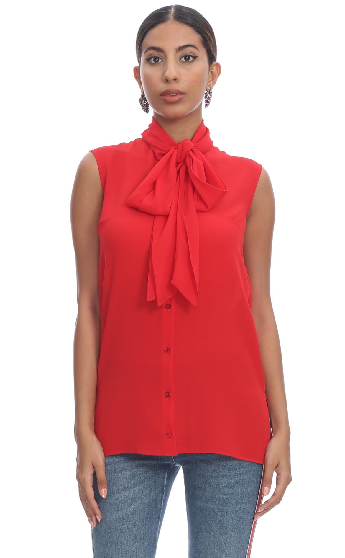 Alexander McQueen-Alexander McQueen Kırmızı Bluz Alexander McQueen-Alexander McQueen Kırmızı Bluz