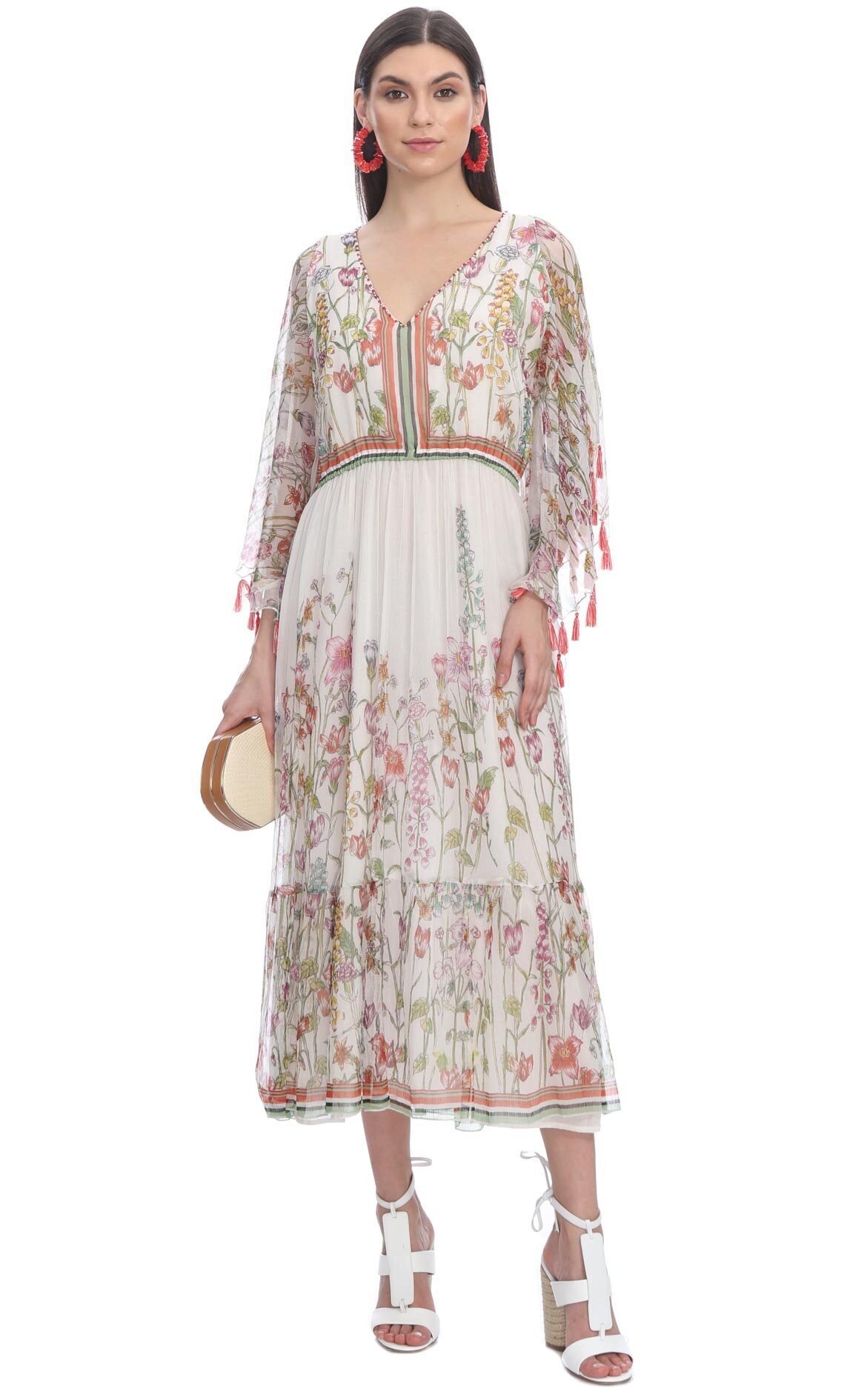 Derhy Rene-Derhy Rene Ekru Elbise