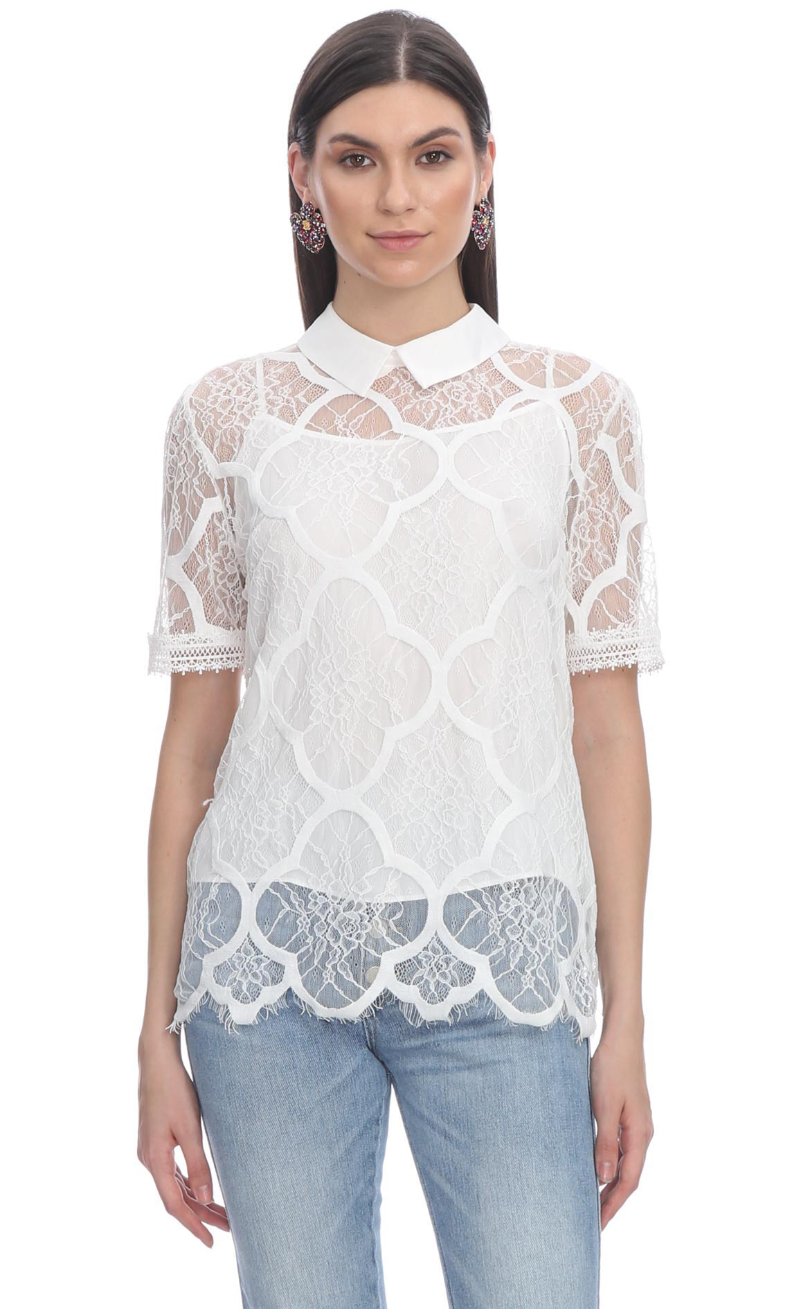 Derhy Rene-Derhy Rene Ekru Bluz