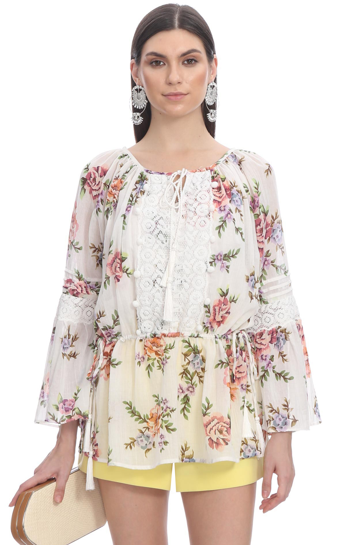 Derhy Rene-Derhy Rene Ekru Bluz