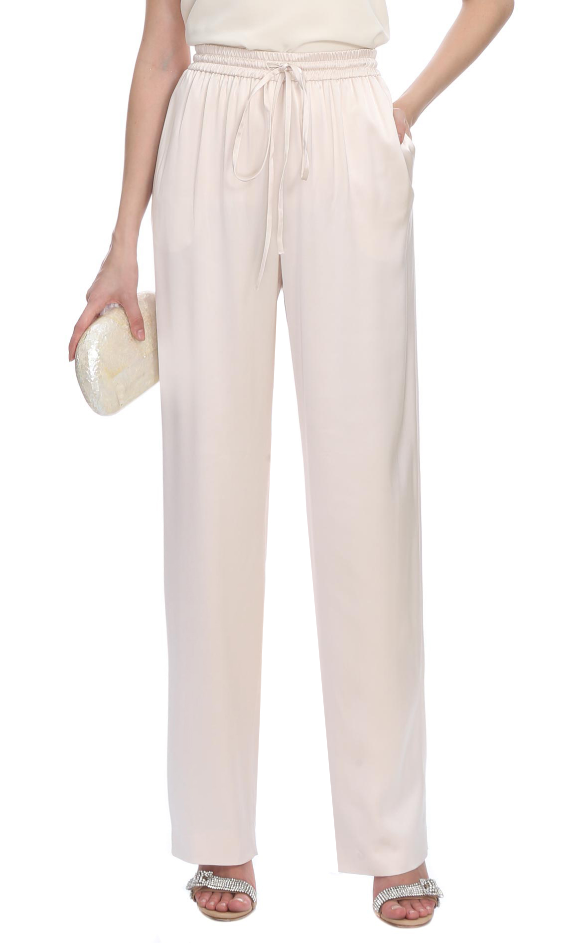 Jil Sander-Jil Sander Pudra Rengi Pantolon Jil Sander-Jil Sander Pudra Rengi Pantolon