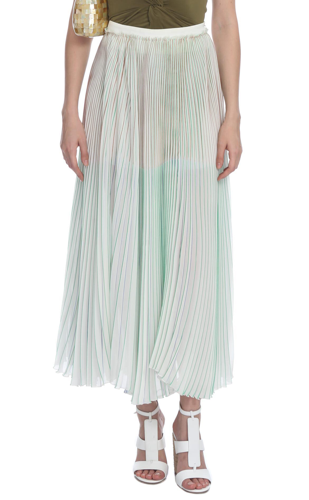 Agnona-Agnona Çok Renkli Etek