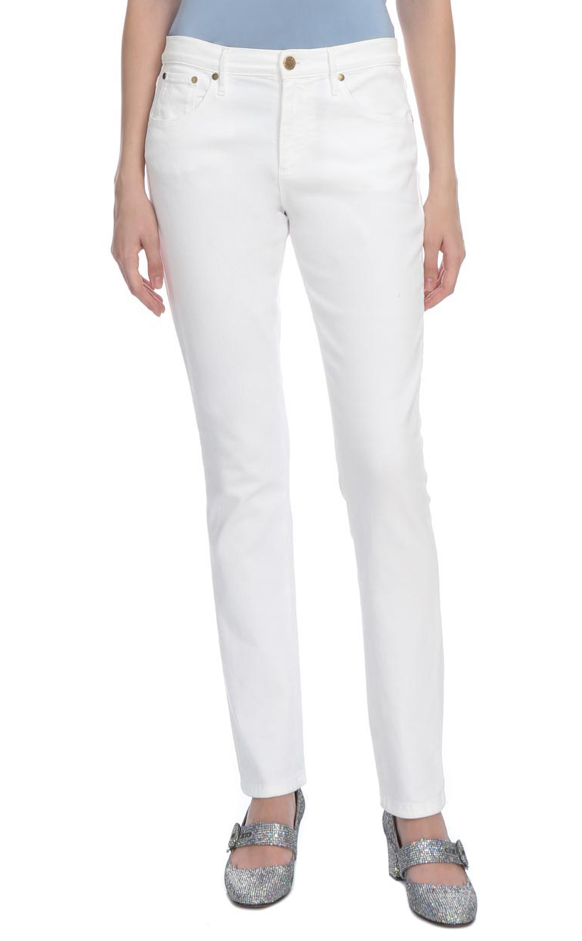 Roberto Cavalli-Roberto Cavalli Beyaz Pantolon Roberto Cavalli-Roberto Cavalli Beyaz Pantolon