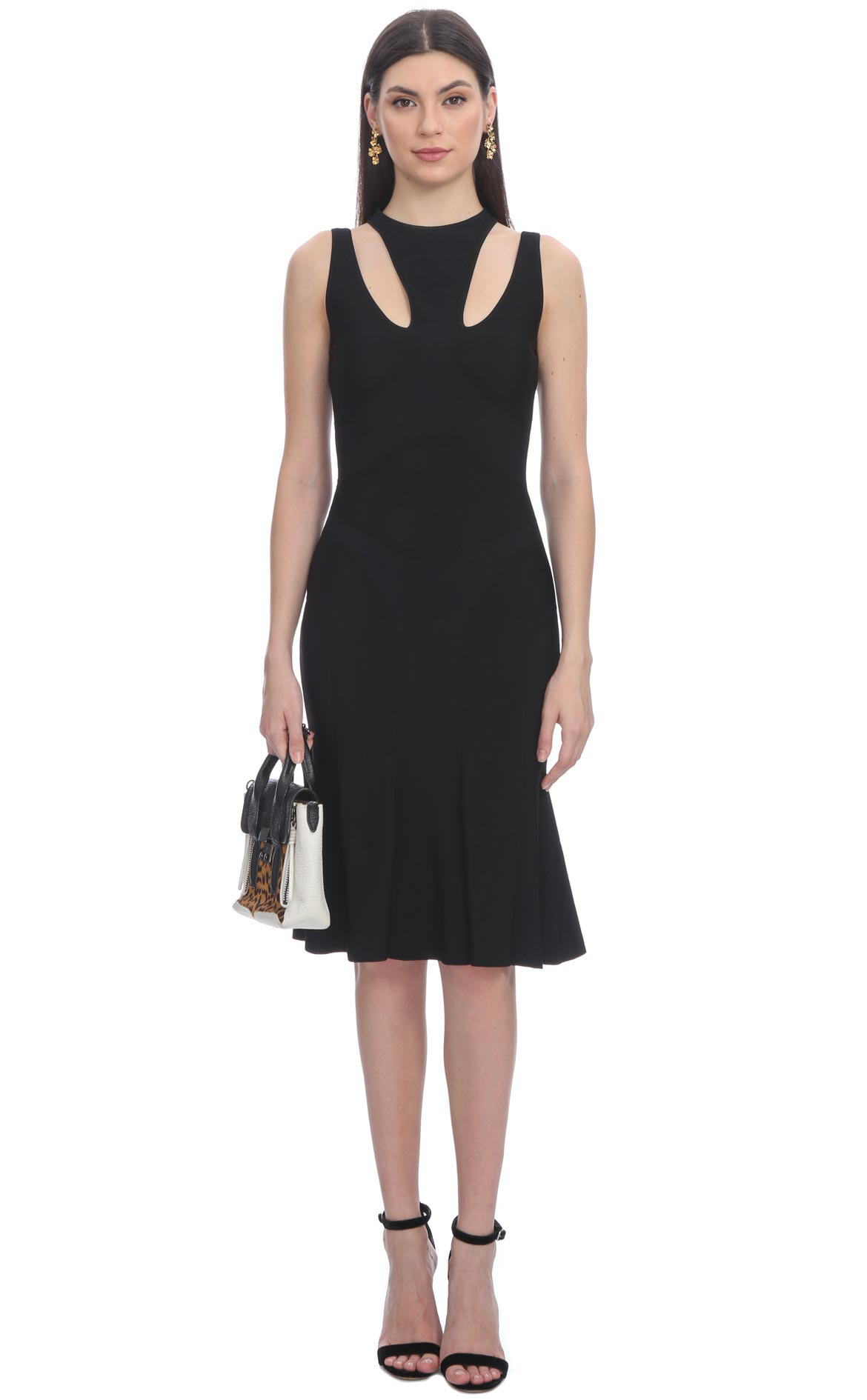 Alexander McQueen-Alexander McQueen Siyah Elbise Alexander McQueen-Alexander McQueen Siyah Elbise