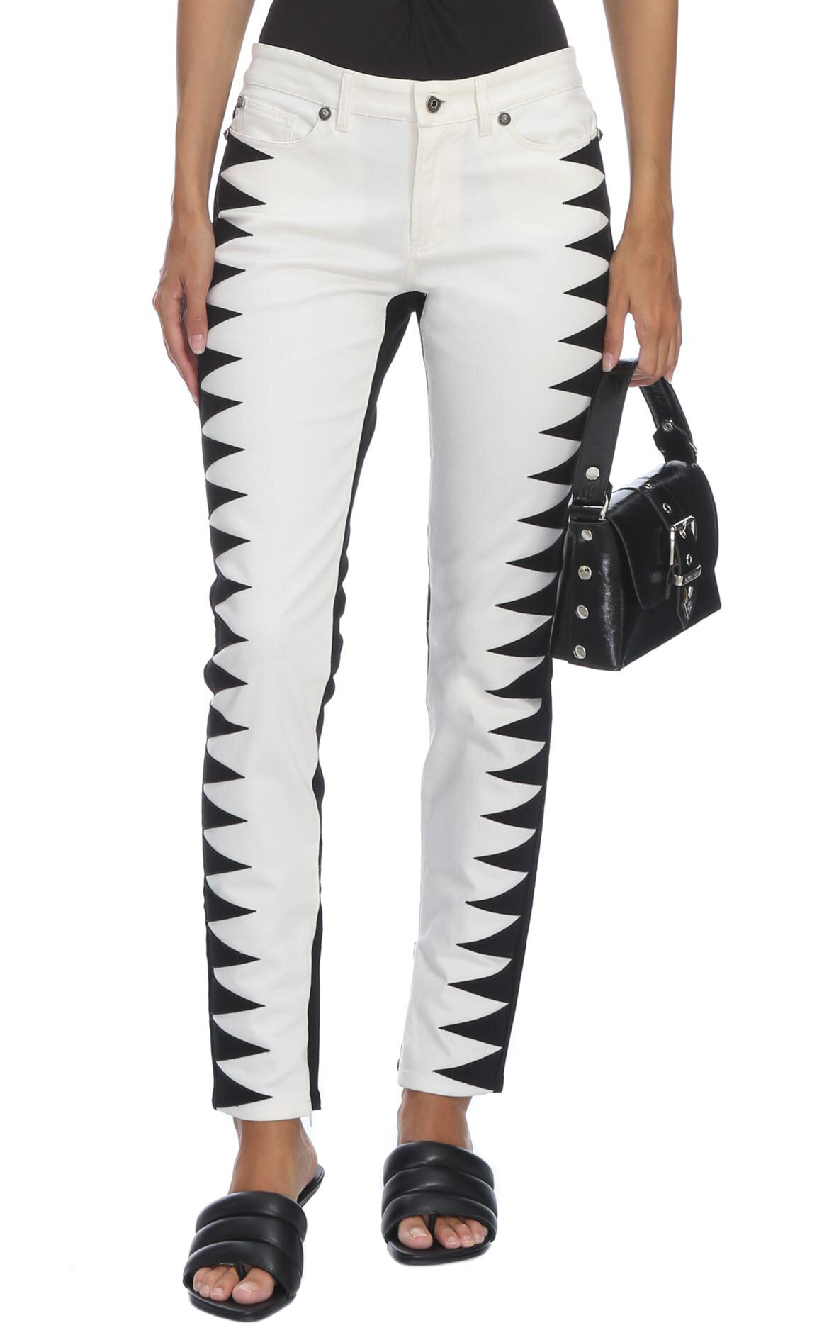 Fausto Puglisi-Fausto Puglisi Desenli Jean Pantolon