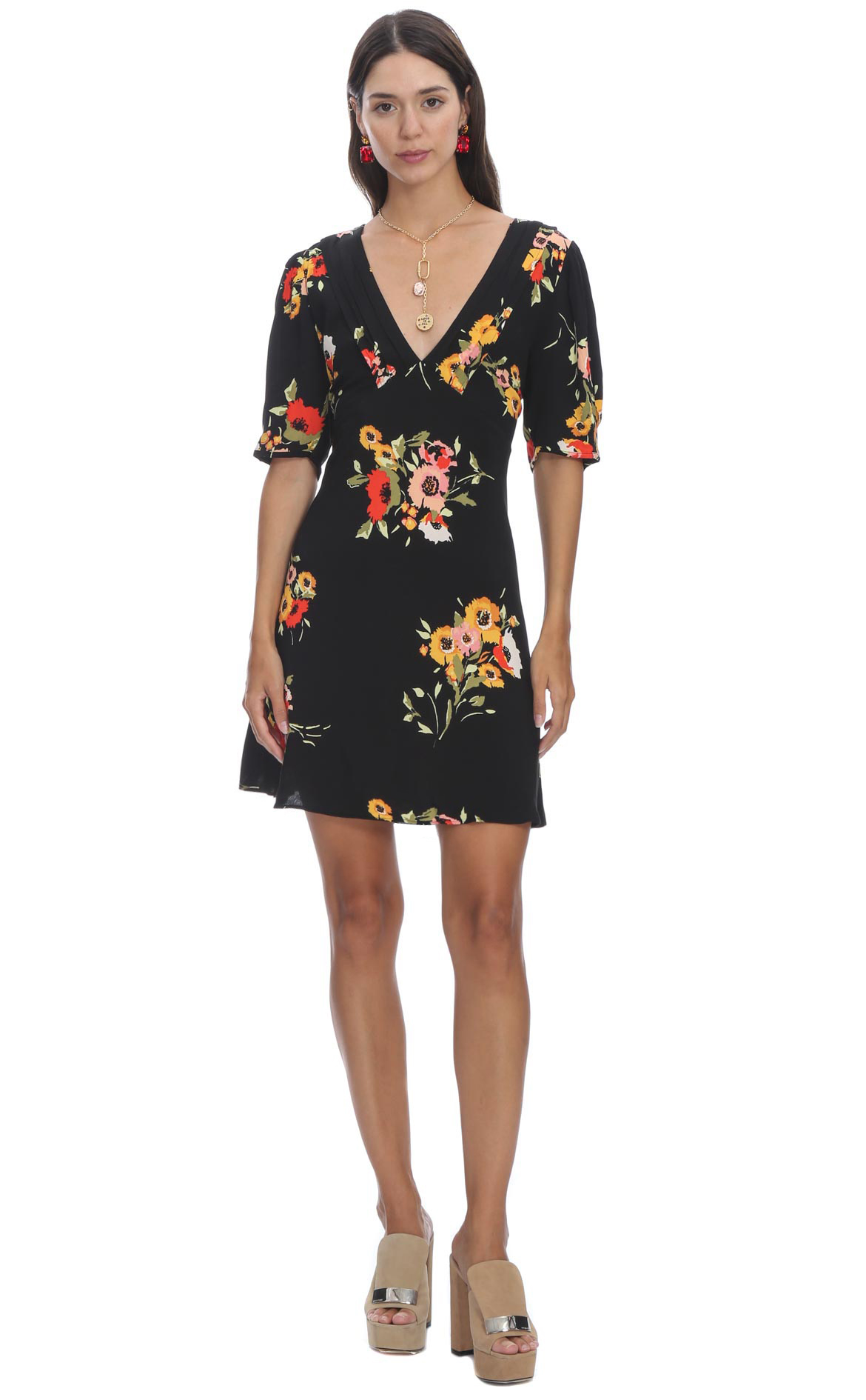 Free People-Free People Desenli Elbise Free People-Free People Desenli Elbise