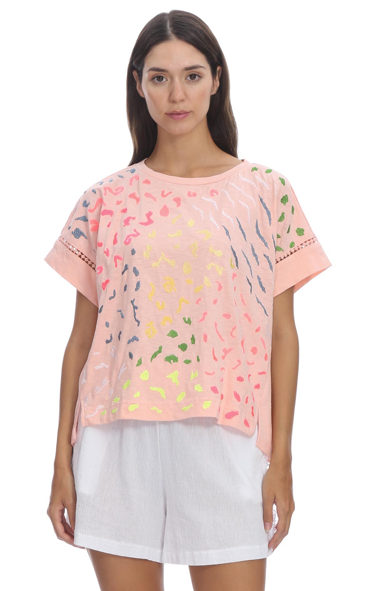 Derhy Rene-Derhy Rene Pembe T-shirt Derhy Rene-Derhy Rene Pembe T-shirt