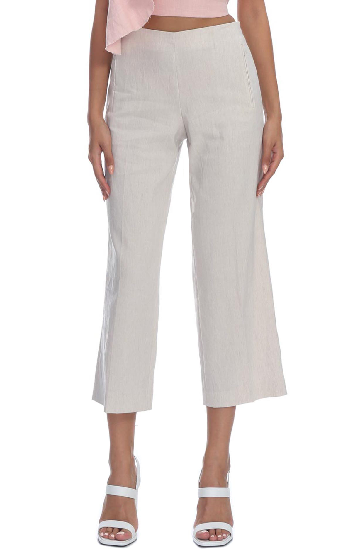 Elie Tahari-Elie Tahari Ekru Pantolon Elie Tahari-Elie Tahari Ekru Pantolon