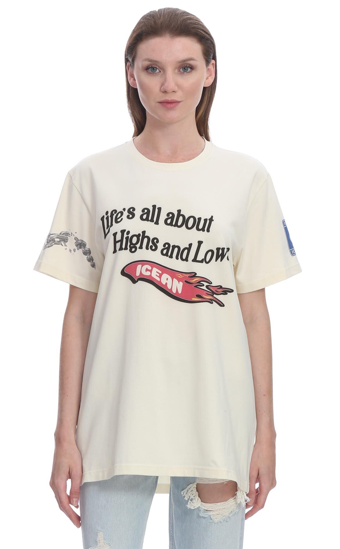 Icean-Icean Bej T-Shirt