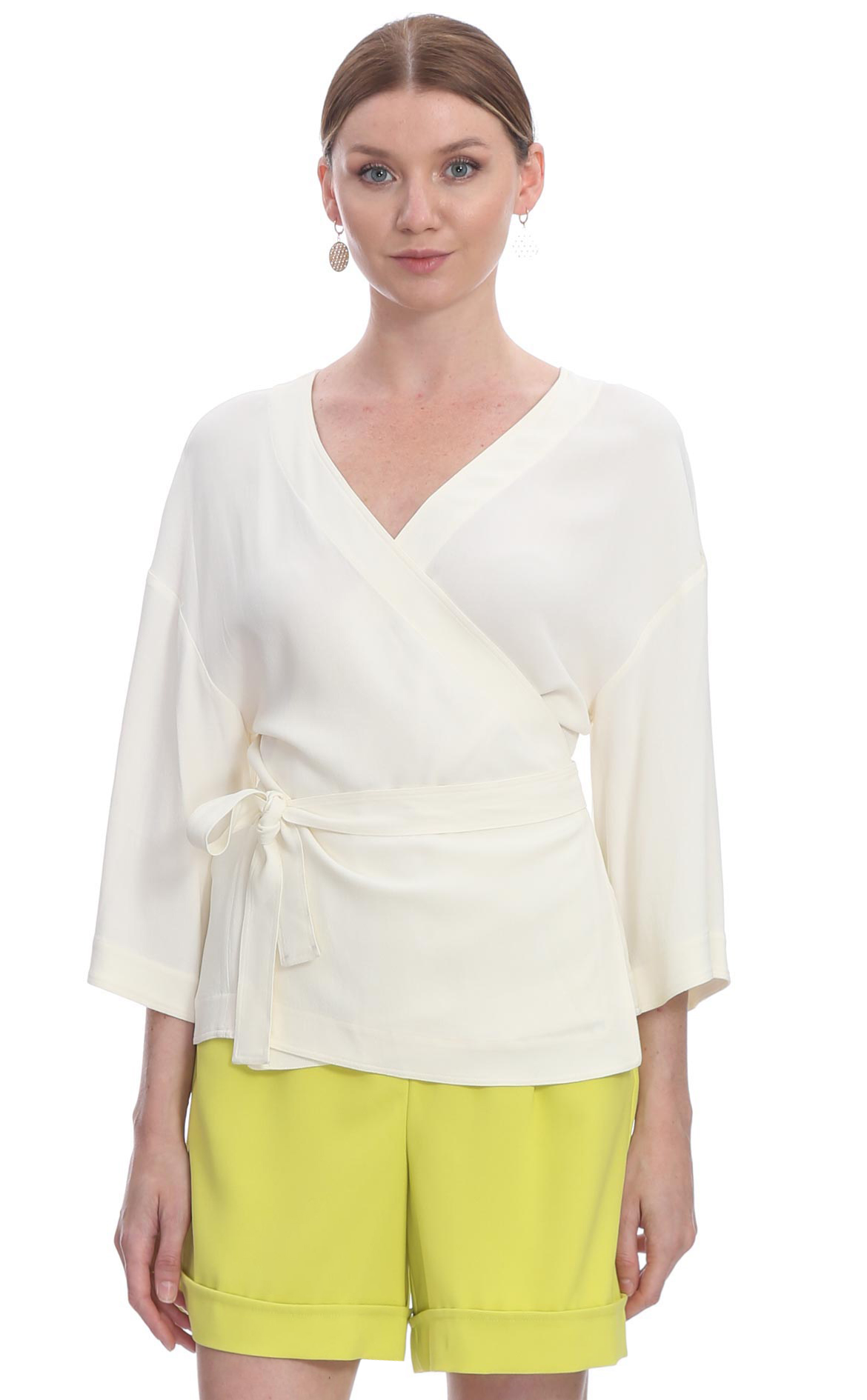 Theory-Theory Krem Rengi Bluz Theory-Theory Krem Rengi Bluz