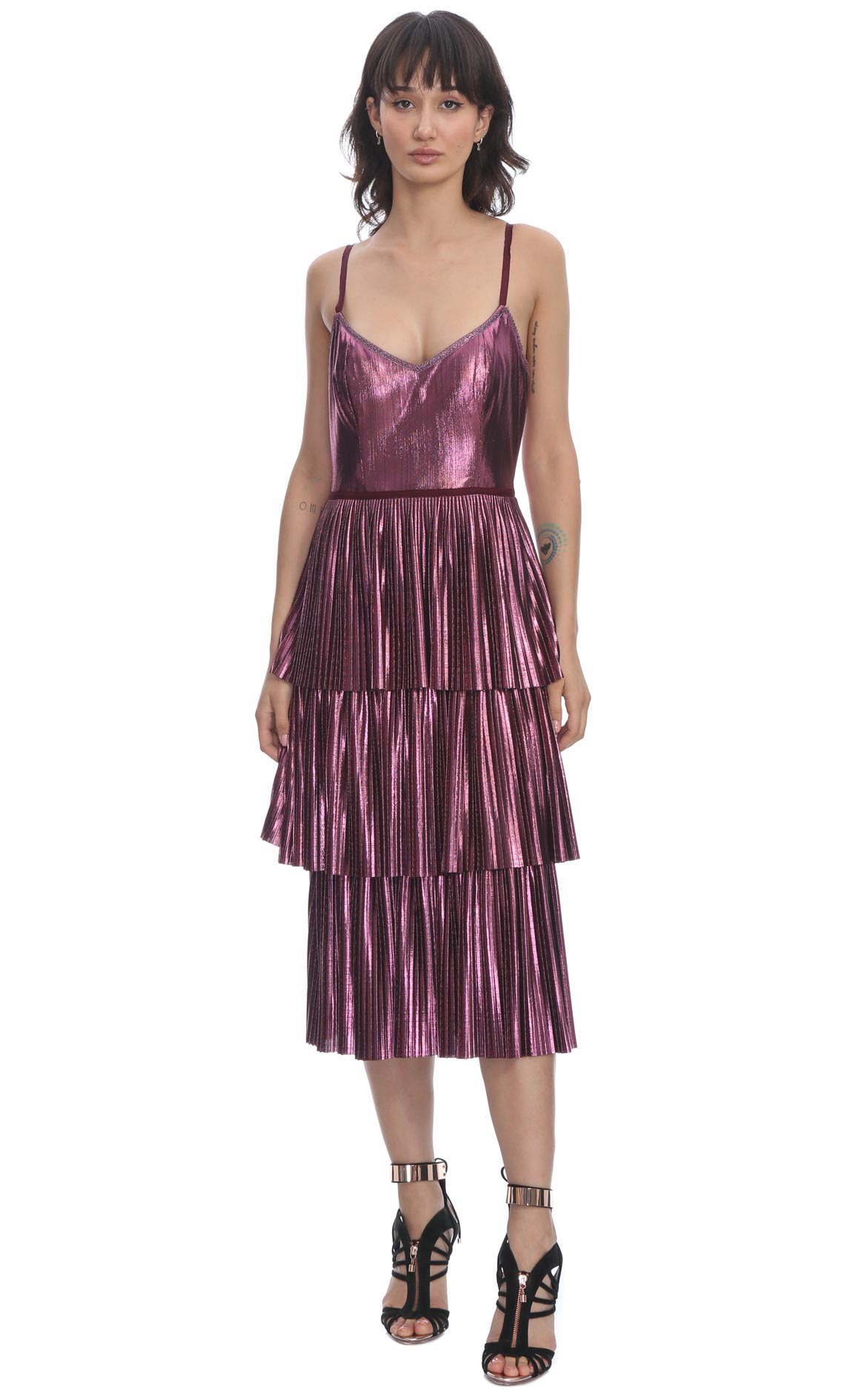 Marchesa Notte-Marchesa Lila Elbise Marchesa Notte-Marchesa Lila Elbise
