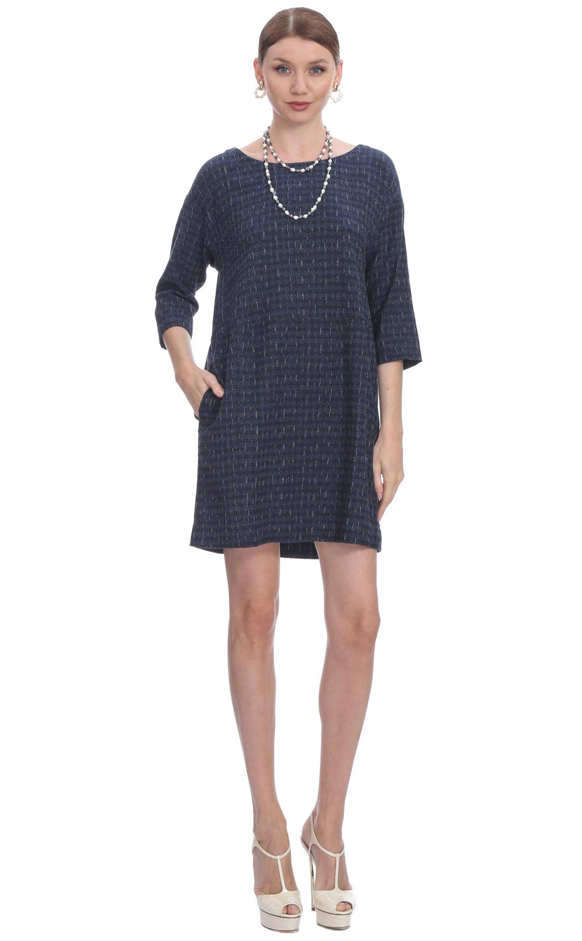 Eileen Fisher-Eileen Fisher Lacivert Elbise