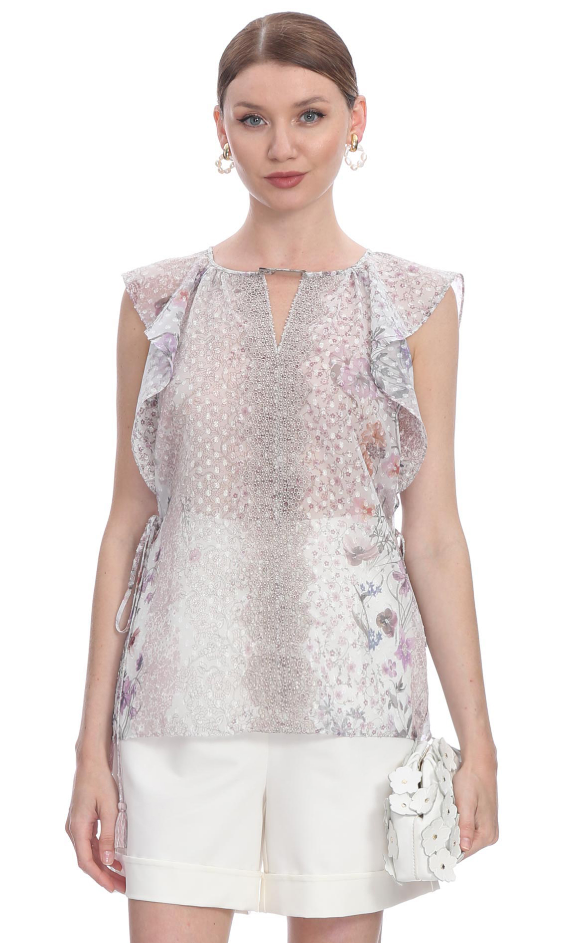 Elie Tahari-Elie Tahari Çok Renkli Bluz Elie Tahari-Elie Tahari Çok Renkli Bluz