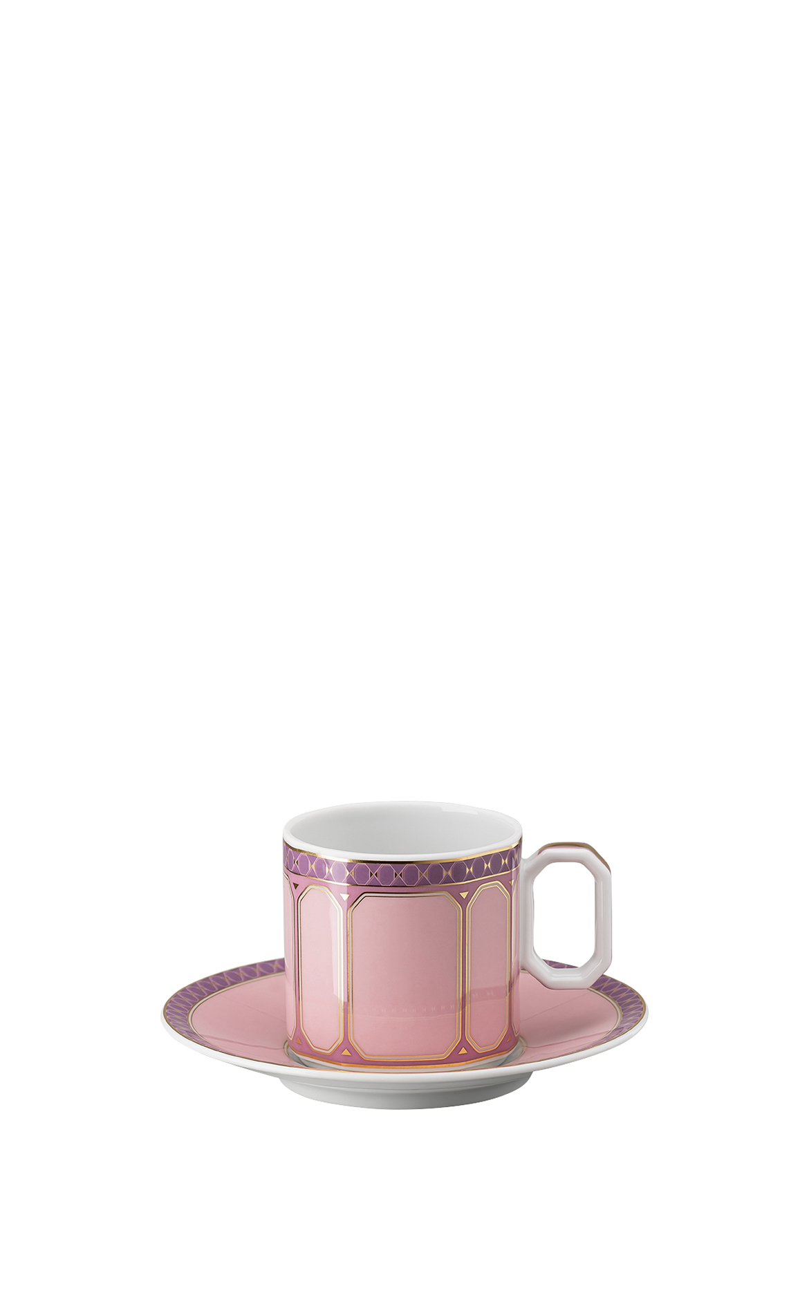 Rosenthal-Swarovski Signum Rose Türk Kahvesi Fincan ve Tabağı Rosenthal-Swarovski Signum Rose Türk Kahvesi Fincan ve Tabağı