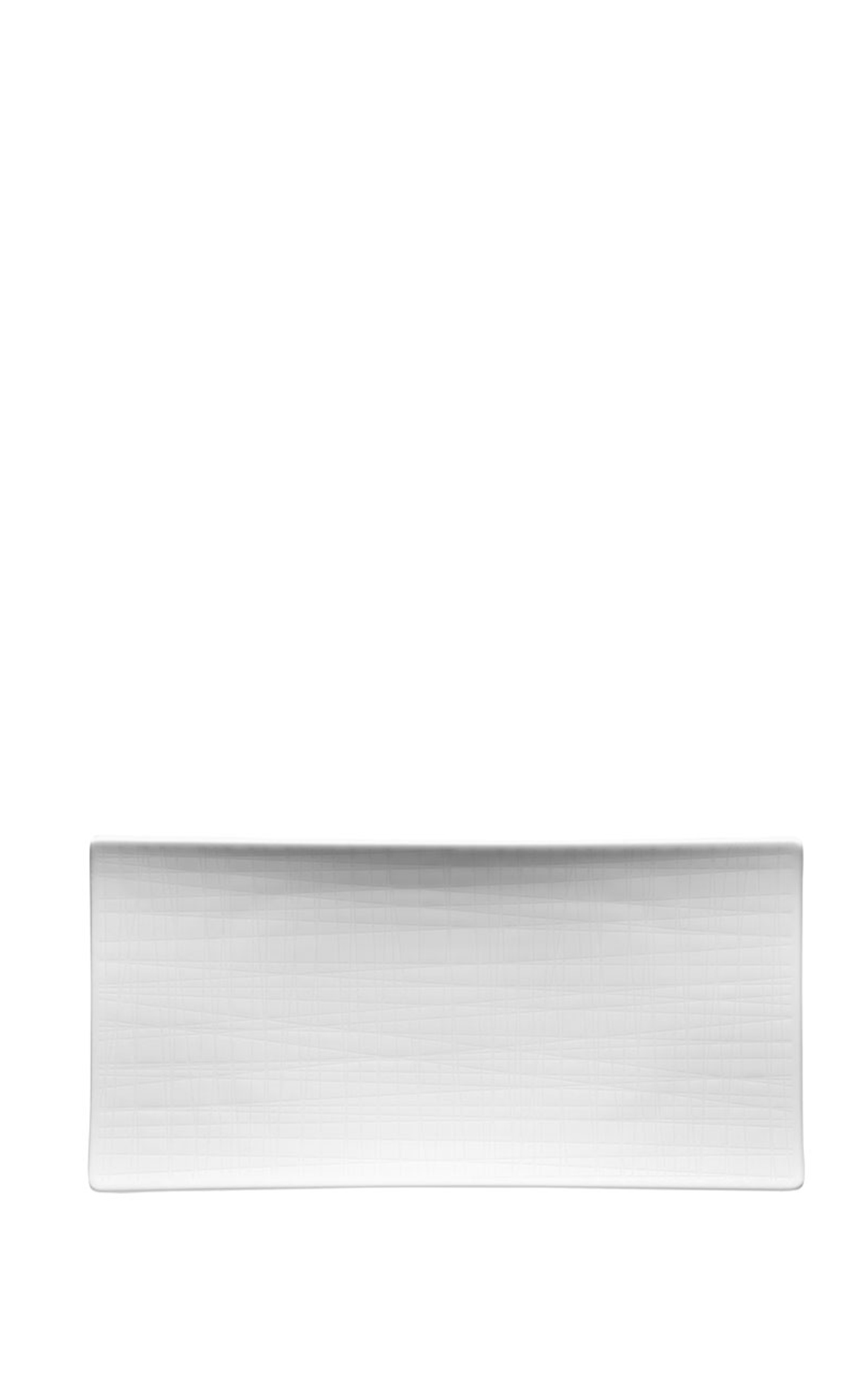 Rosenthal-Mesh White Dikdörtgen Servis Tabağı 26x13 cm Rosenthal-Mesh White Dikdörtgen Servis Tabağı 26x13 cm