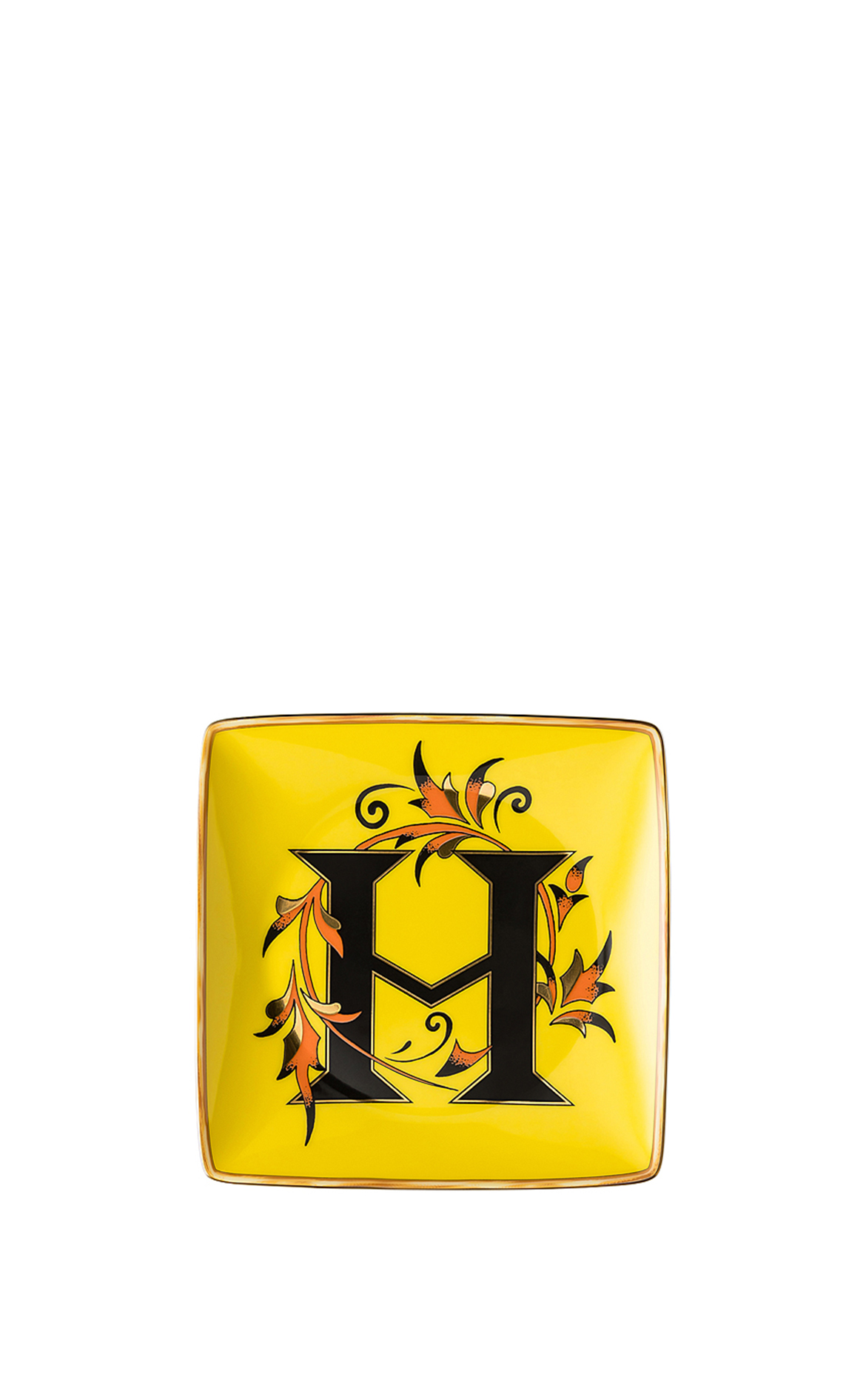 Versace-Alphabet H Harfli Kare Dekoratif Tabak 12 cm Versace-Alphabet H Harfli Kare Dekoratif Tabak 12 cm